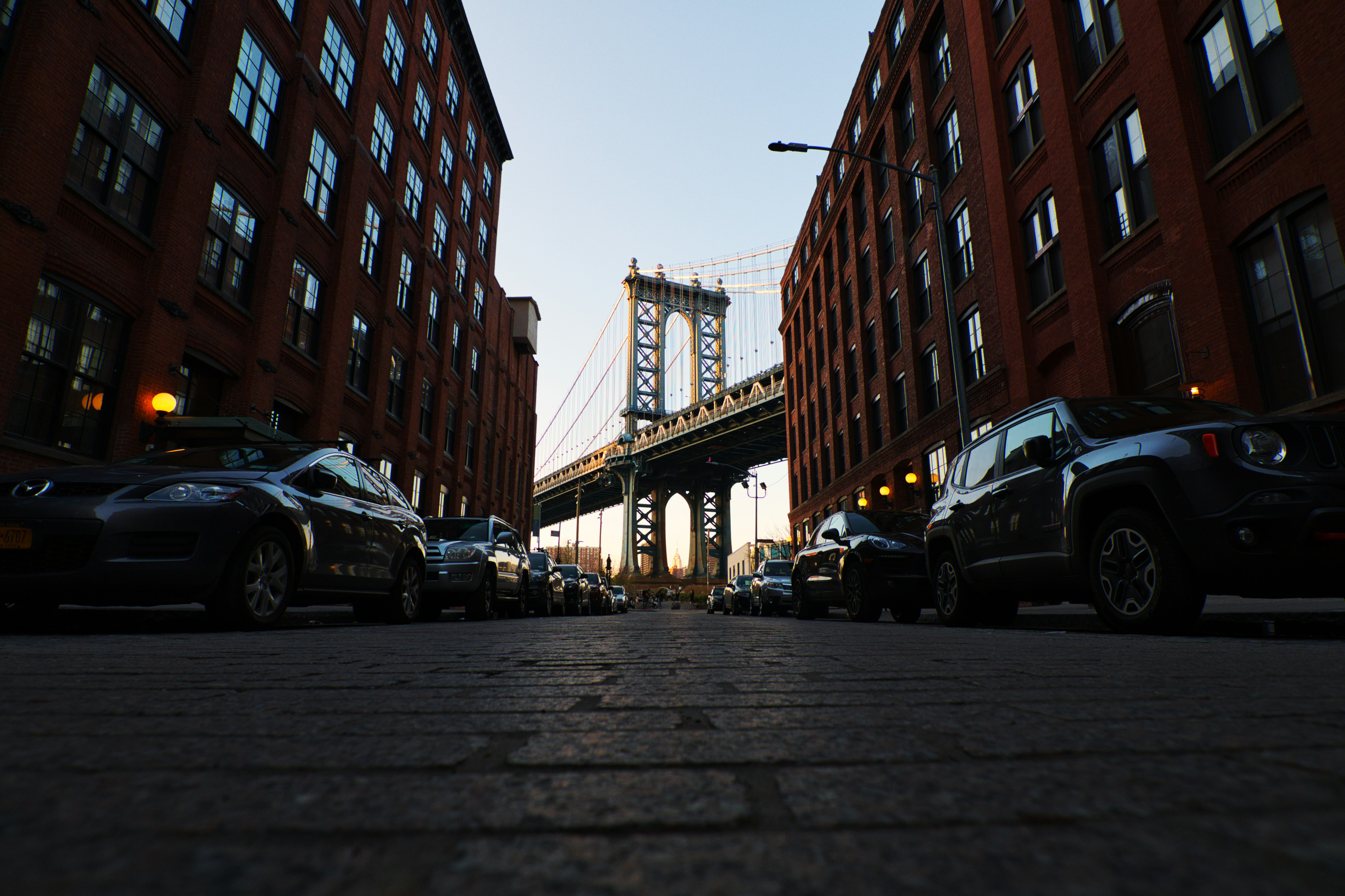 Underneath the Steel Span: A NYC Street Frame Framing the Bridge