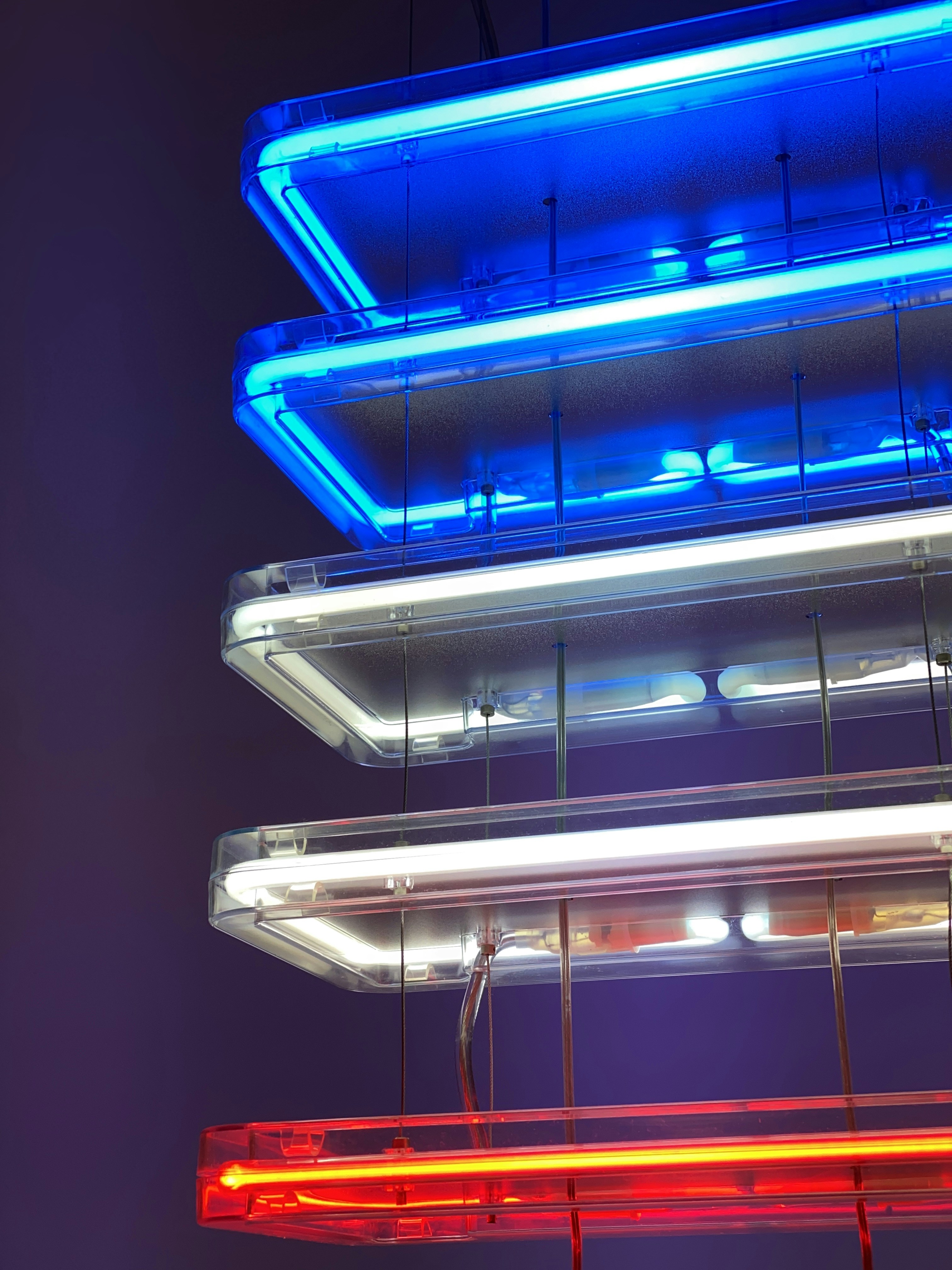 Neon Staircase: A Vertical Gallery of Hues