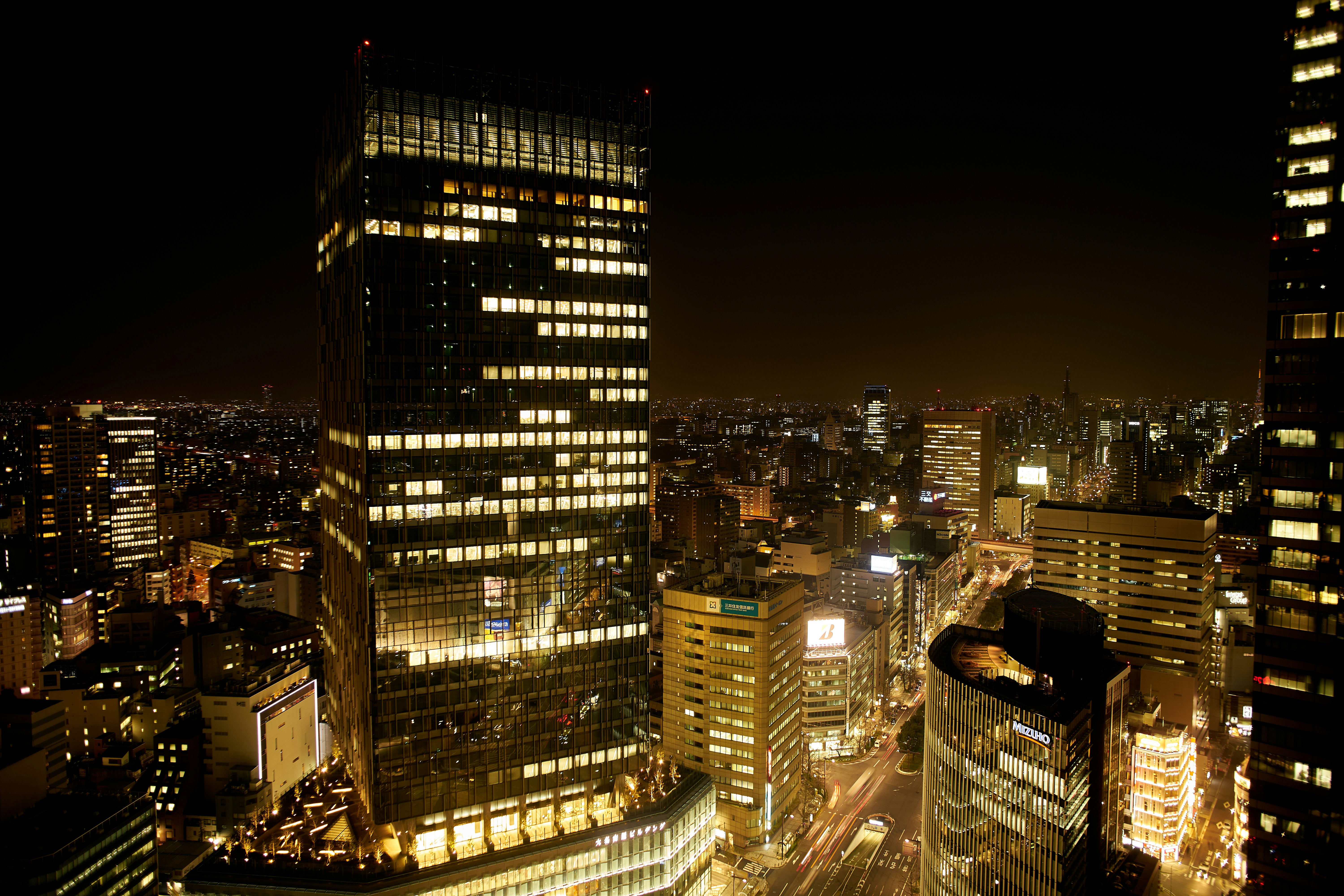 City with high rise buildings during night time photo – Free Building ...
