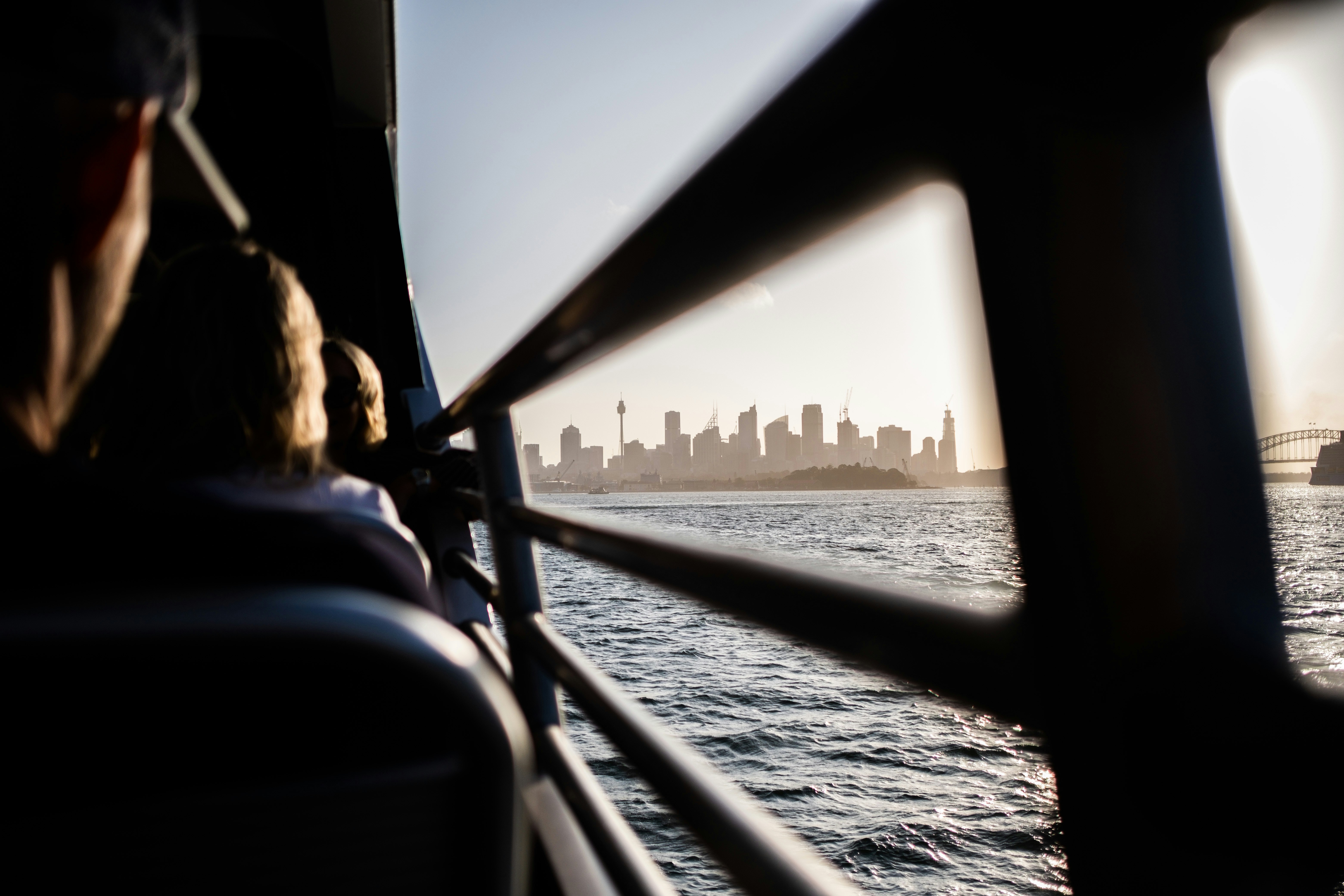 Riders’ View: City Skyline Framing Through a Bus Window