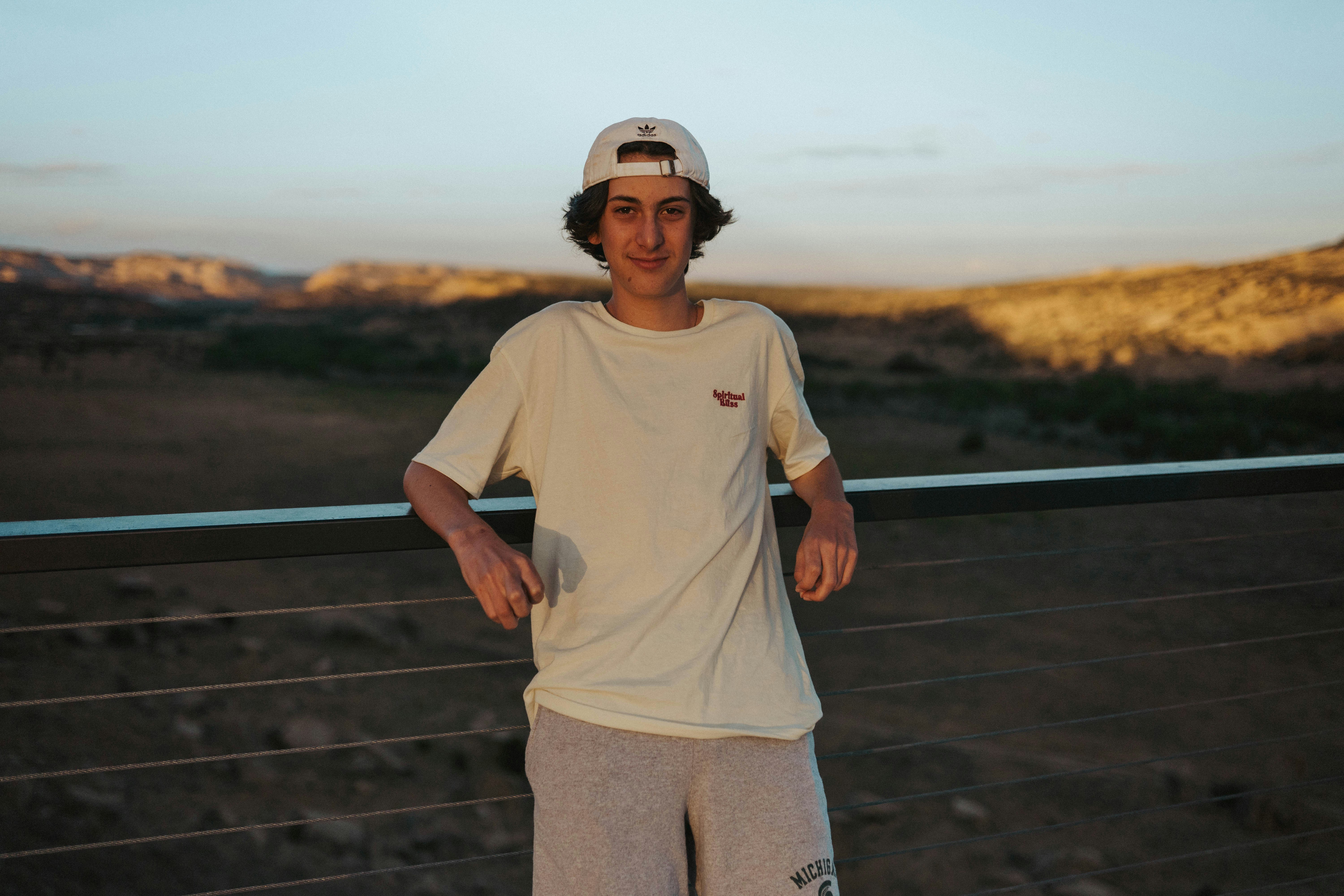 Desert Rail Portrait: Quiet Confidence at Golden Hour