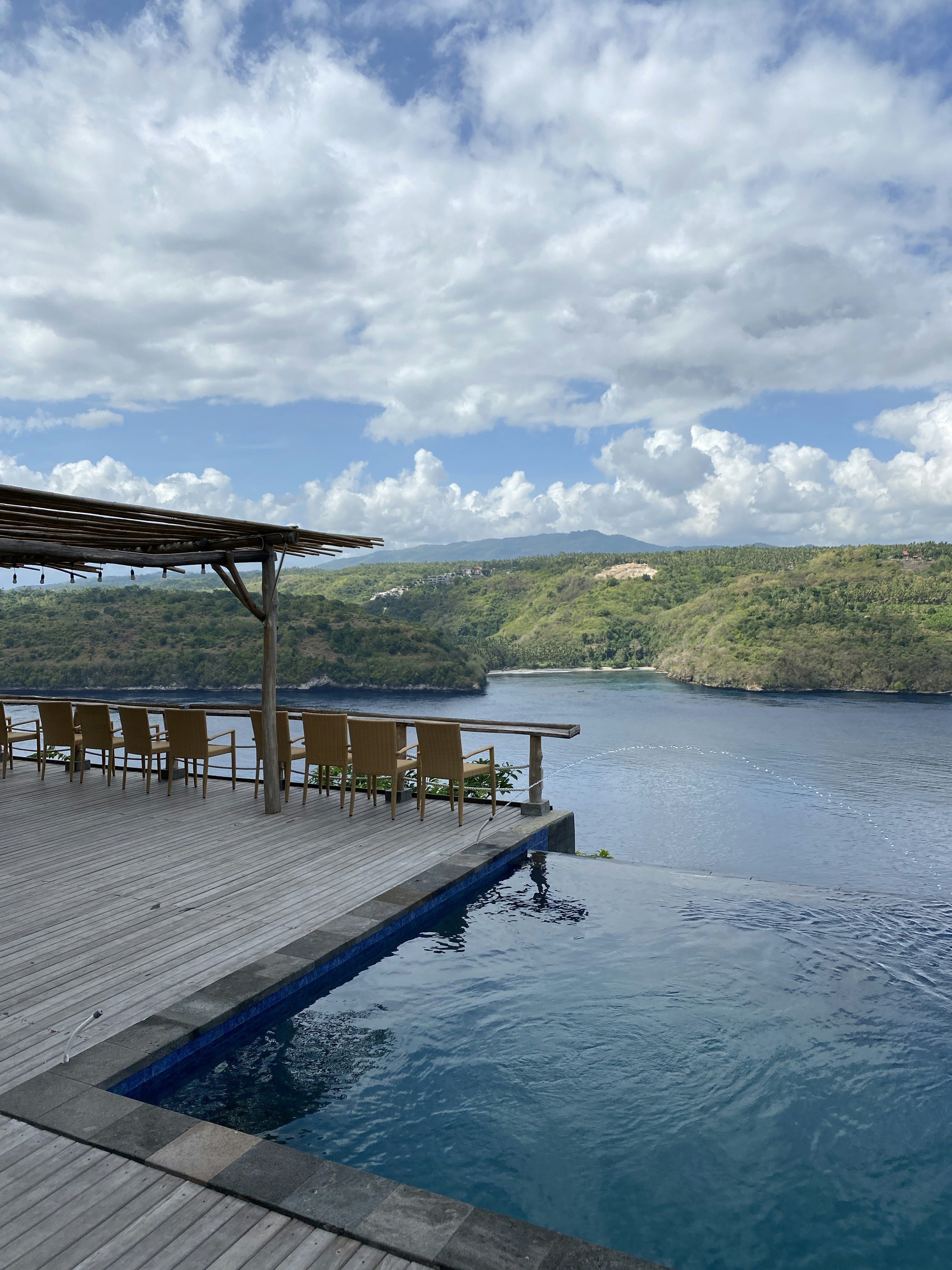 Infinity Edge Overlooking a Quiet Sea Gorge