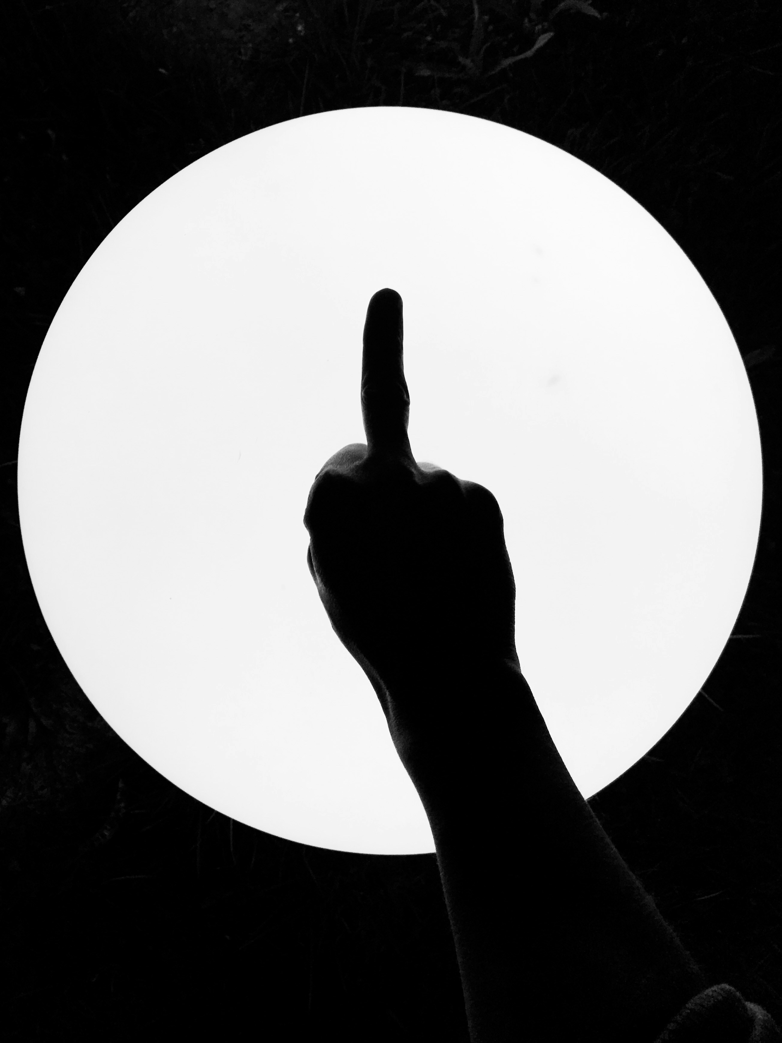 Persons right hand raising middle finger photo – Free White Image on ...