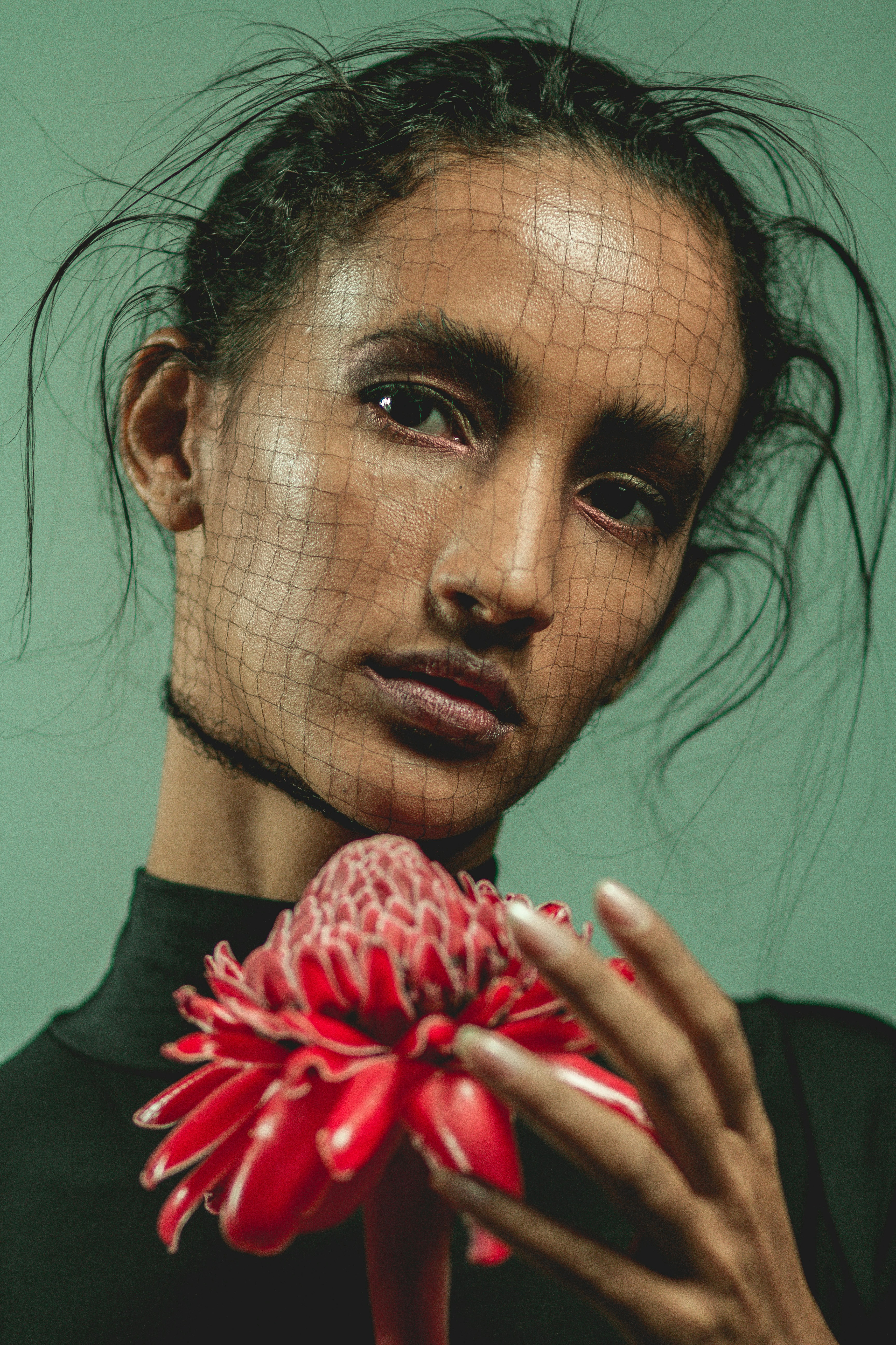 Veiled Gaze Through Portrait Mesh