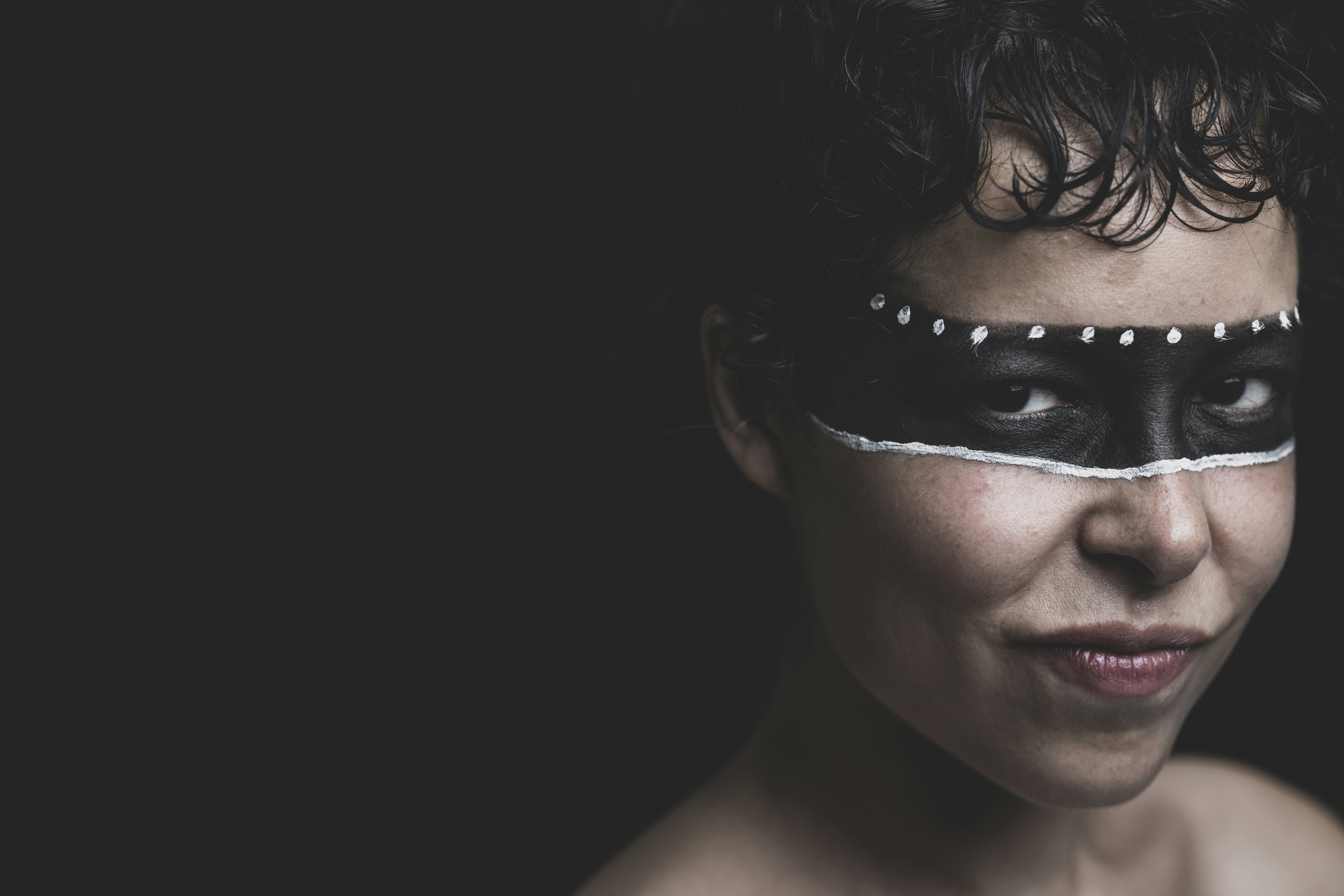 Glimpse Through the Studded Veil: A Quiet Portrait of Mystery