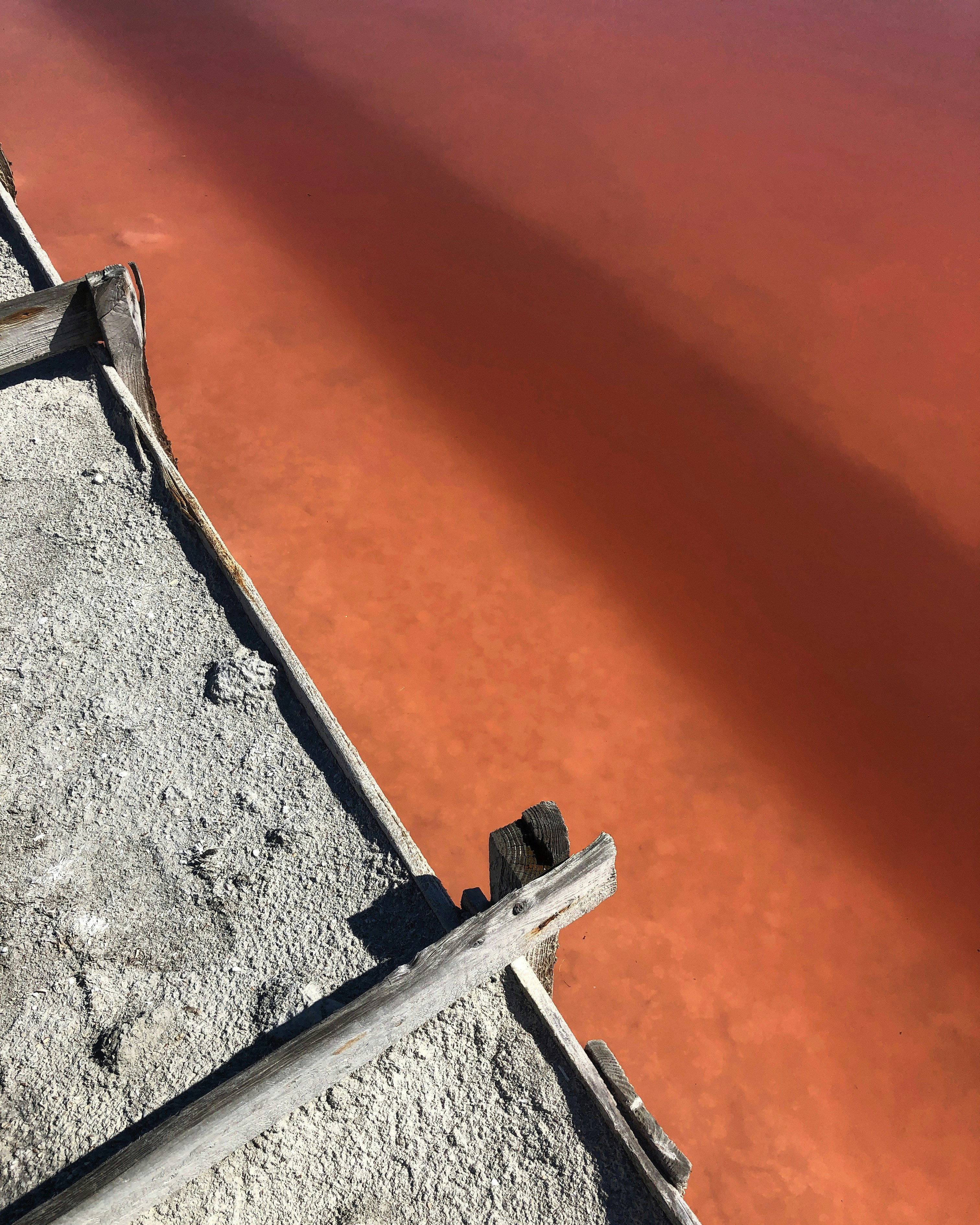 Pink water