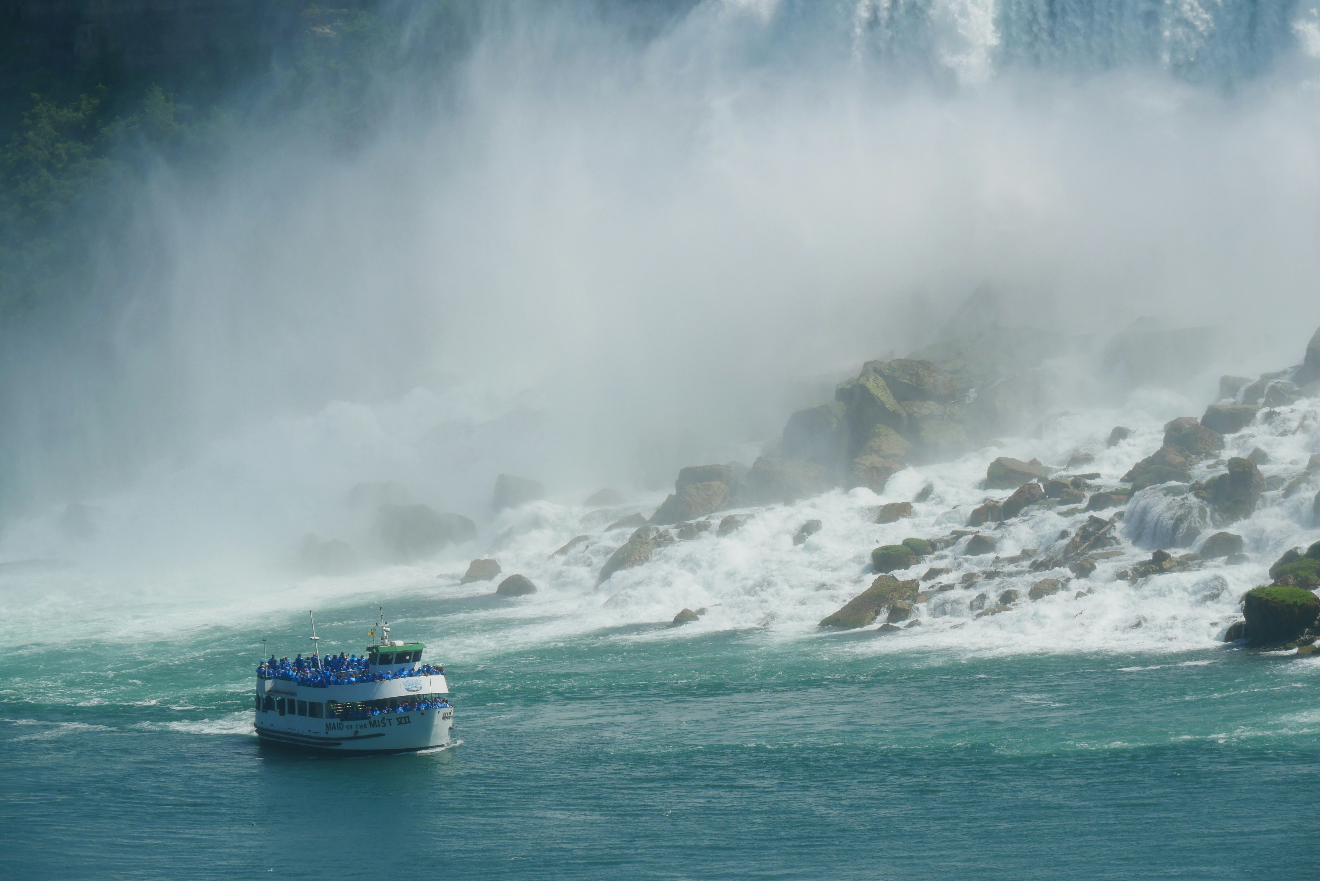 Boat at Niagara Falls Toronto Ontario Canada