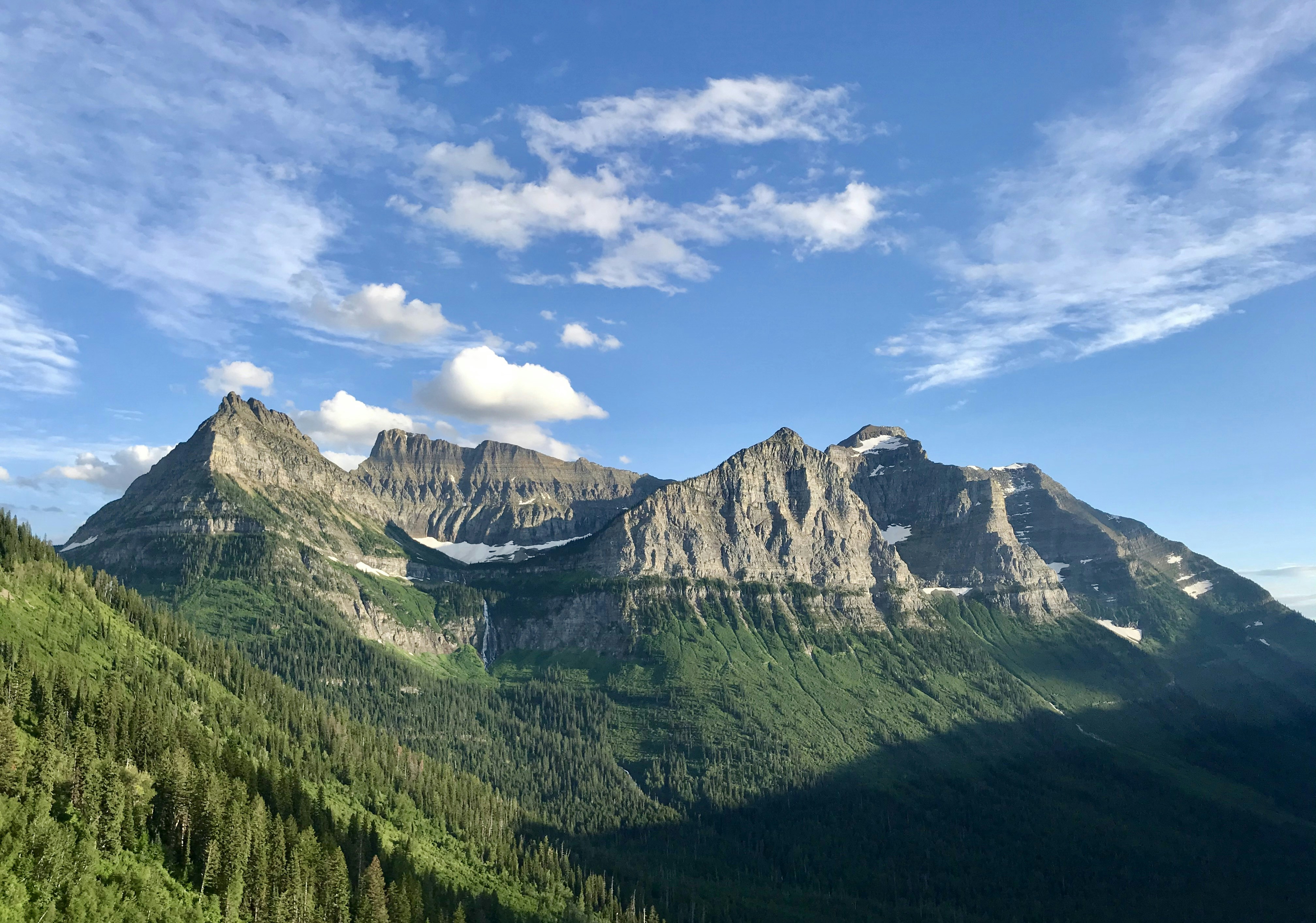 Majestic Peaks Under a Crisp Blue Sky