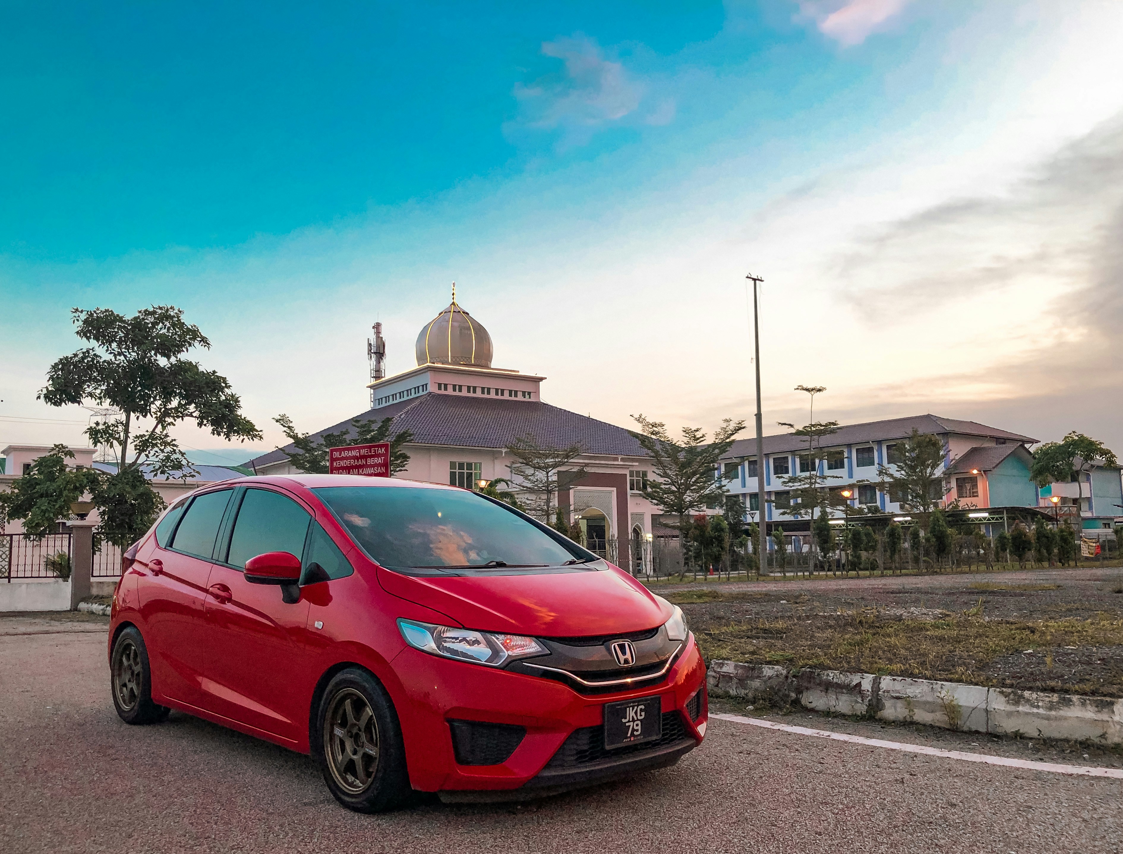 Red honda car on road during daytime photo – Free Malaysia Image on ...