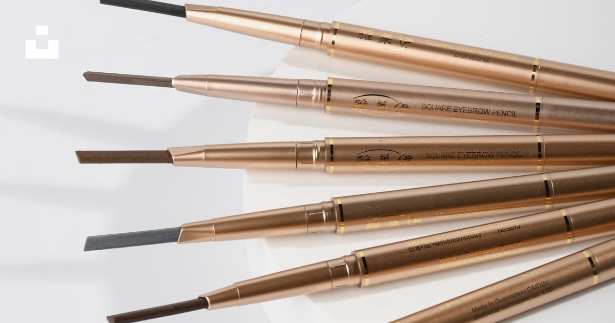 Gold And Silver Makeup Brush Set Photo Free Makeup Brush Image On