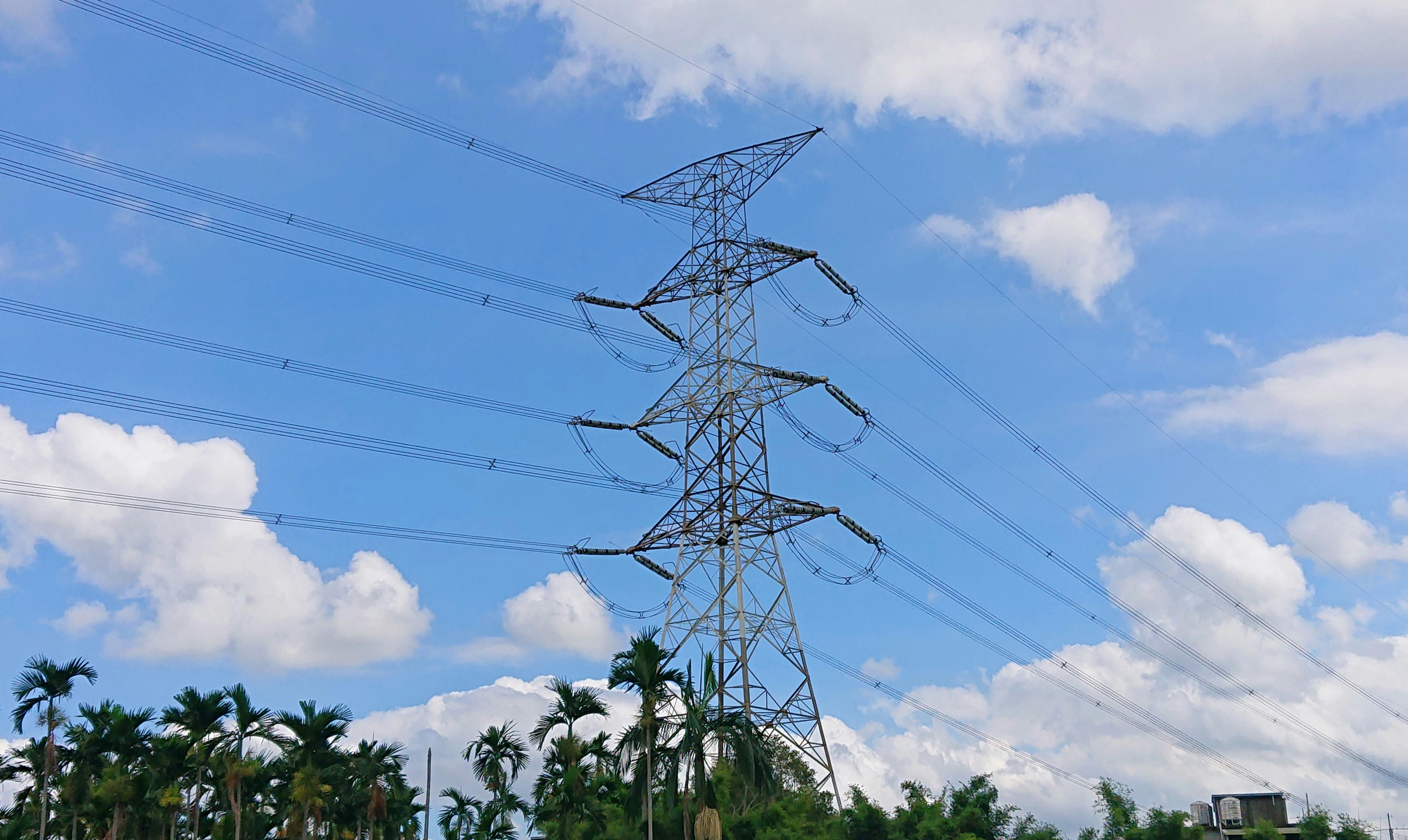 Gray electric post under blue sky during daytime photo – Free Blue ...