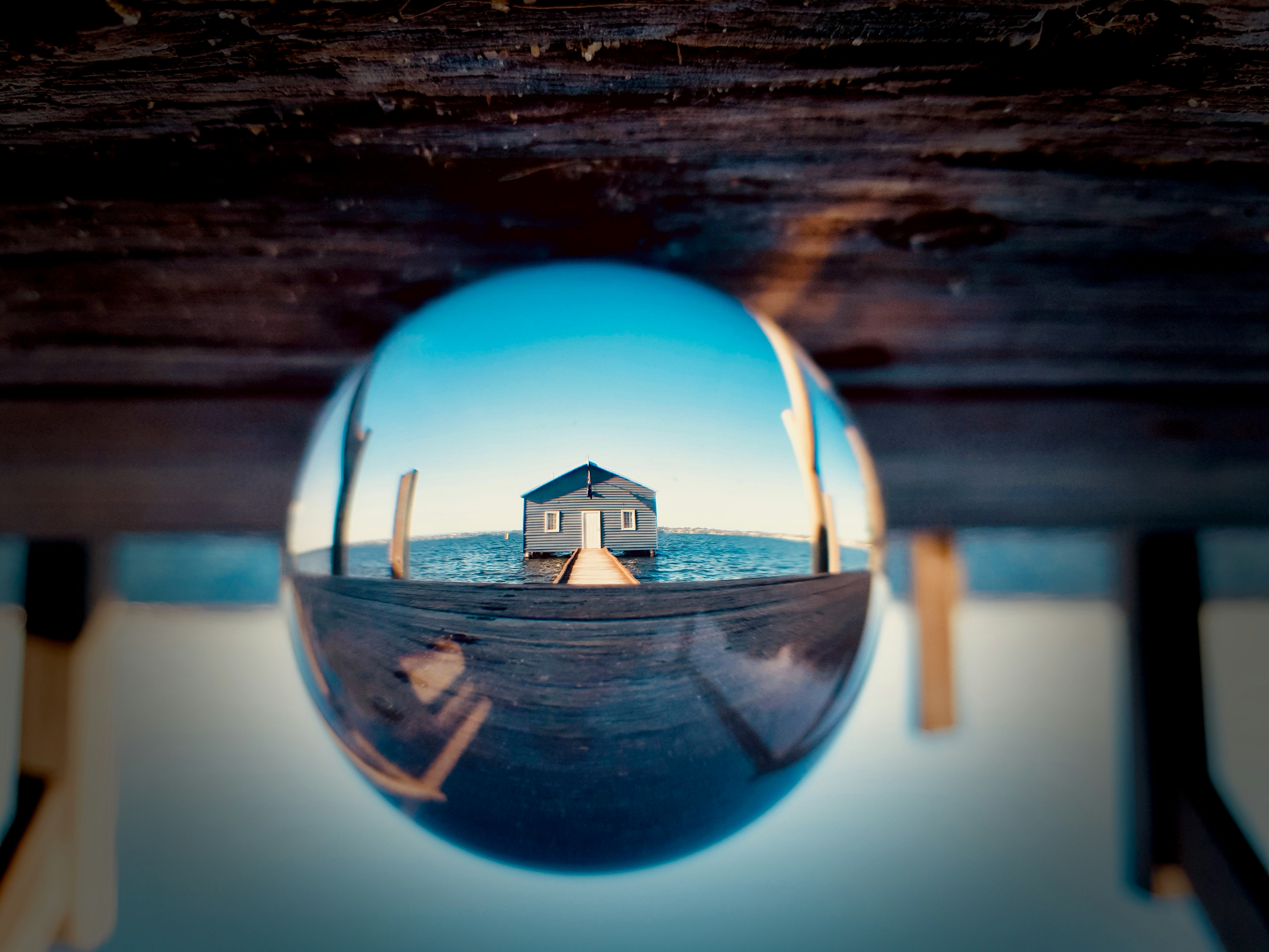 Inverted Reflections: A Lensball Perspective