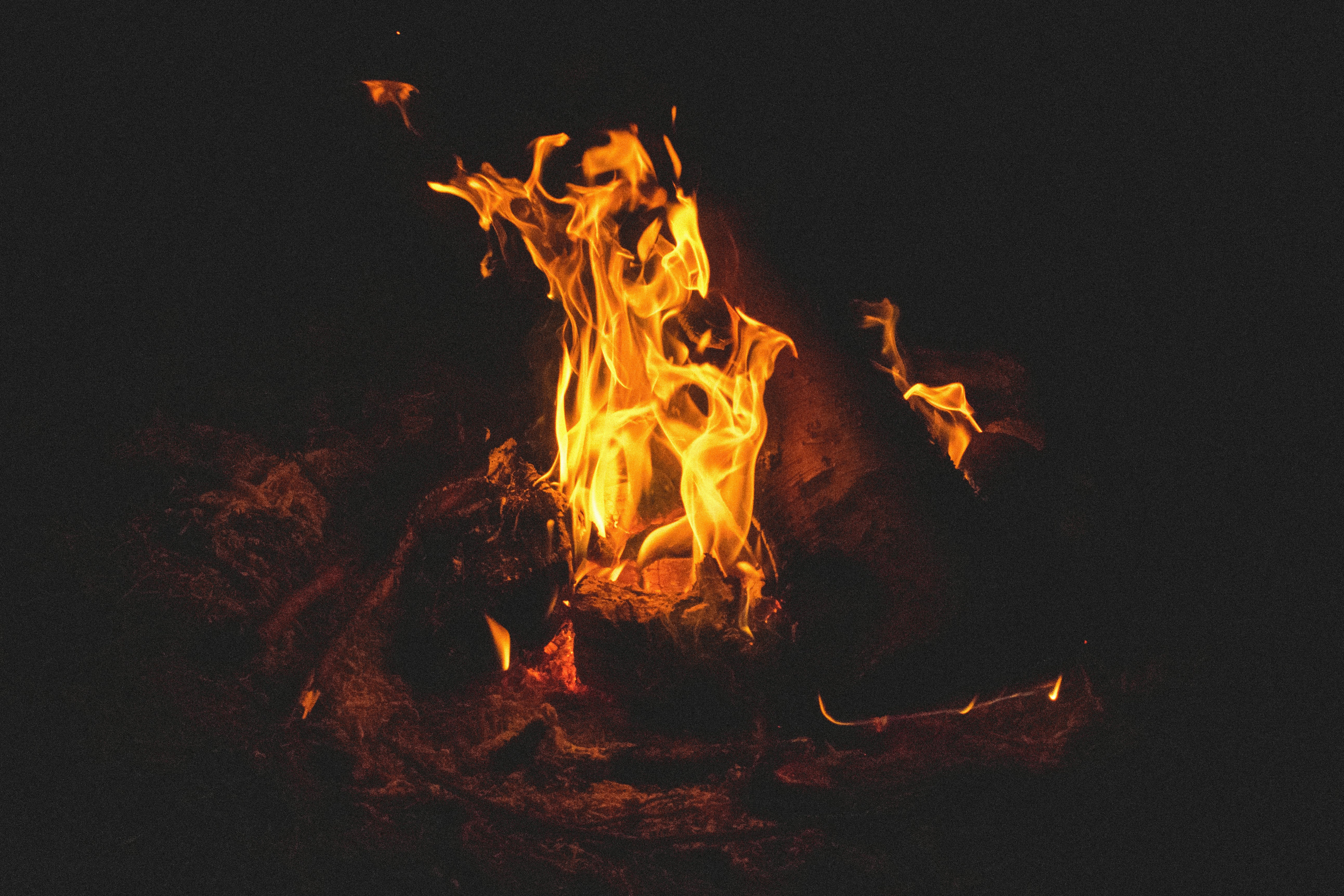 fire in the dark during night time photo – Free Fire Image on Unsplash