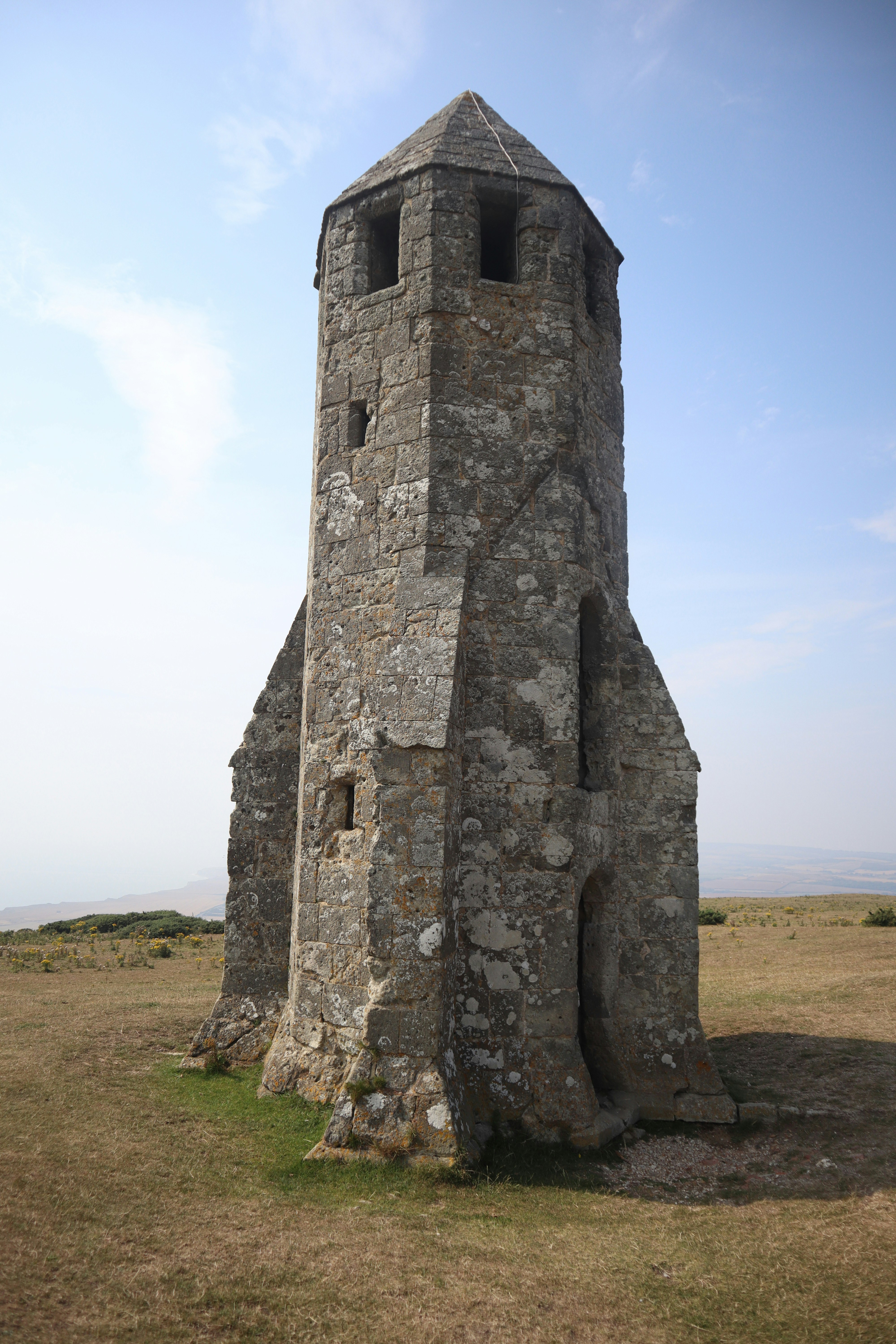Gray concrete tower under white sky during daytime photo – Free Isle of ...
