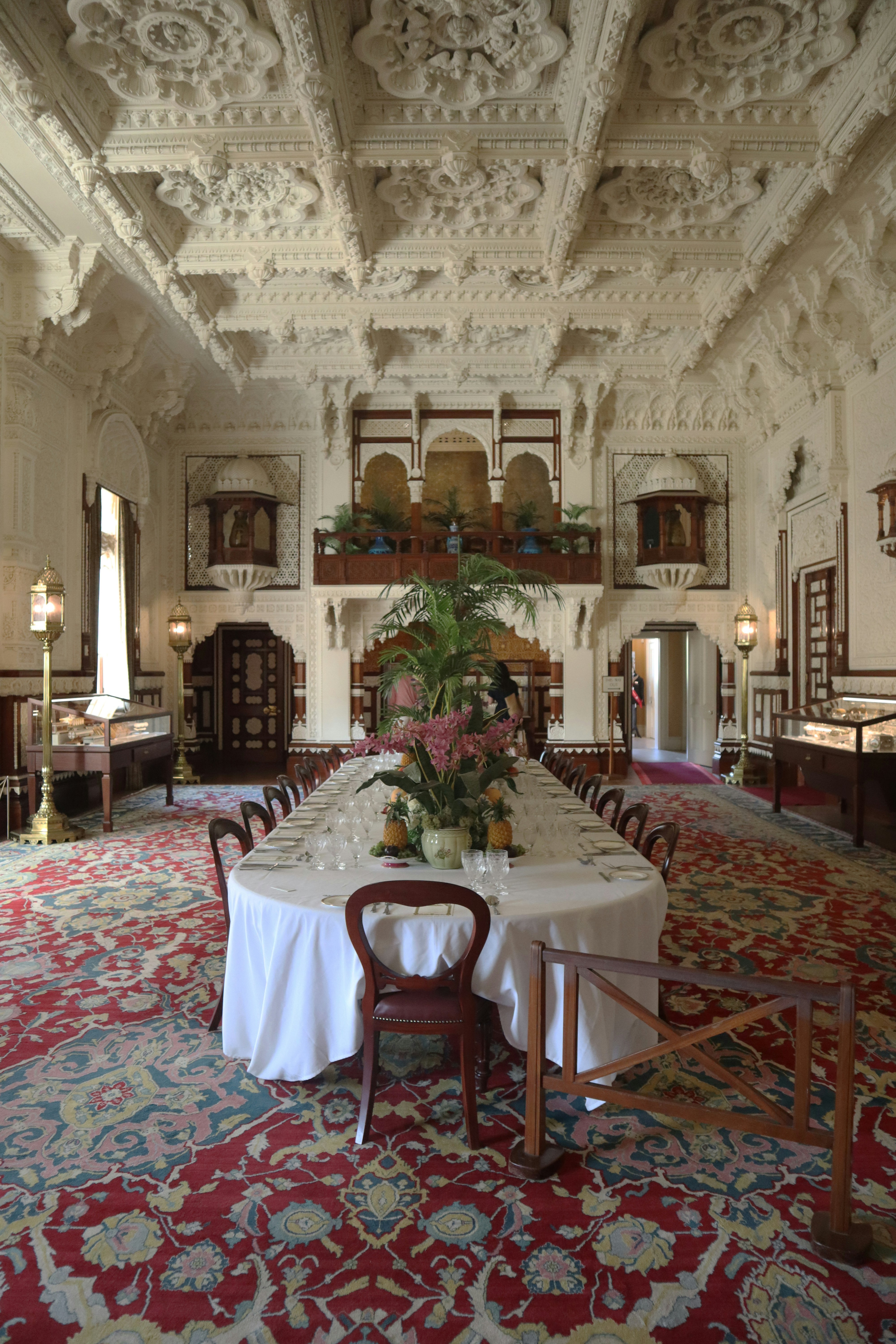 Dining room at Osborne House on the Isle of Wight