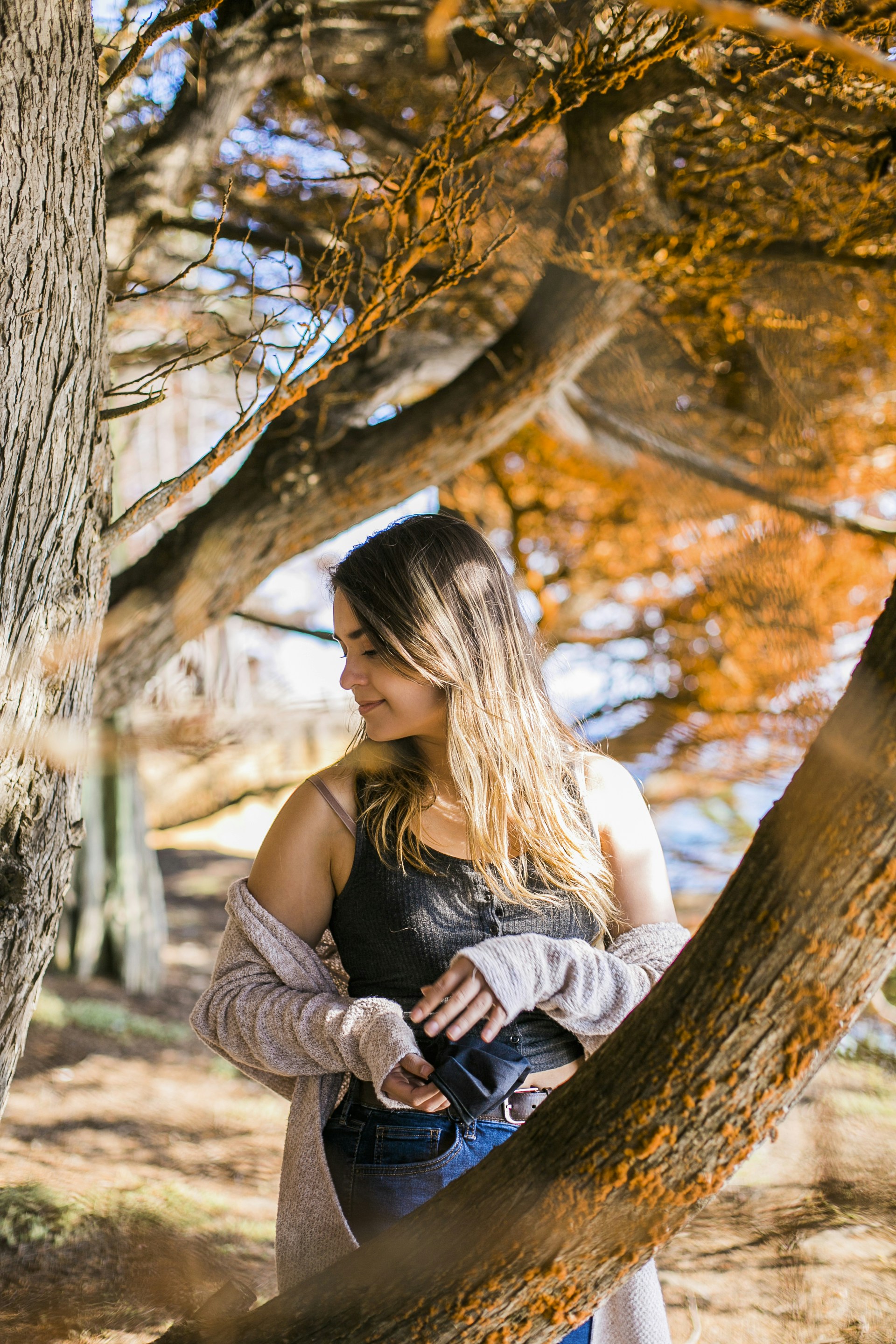 Arbor Portrait: Soft Light and Autumn Embrace