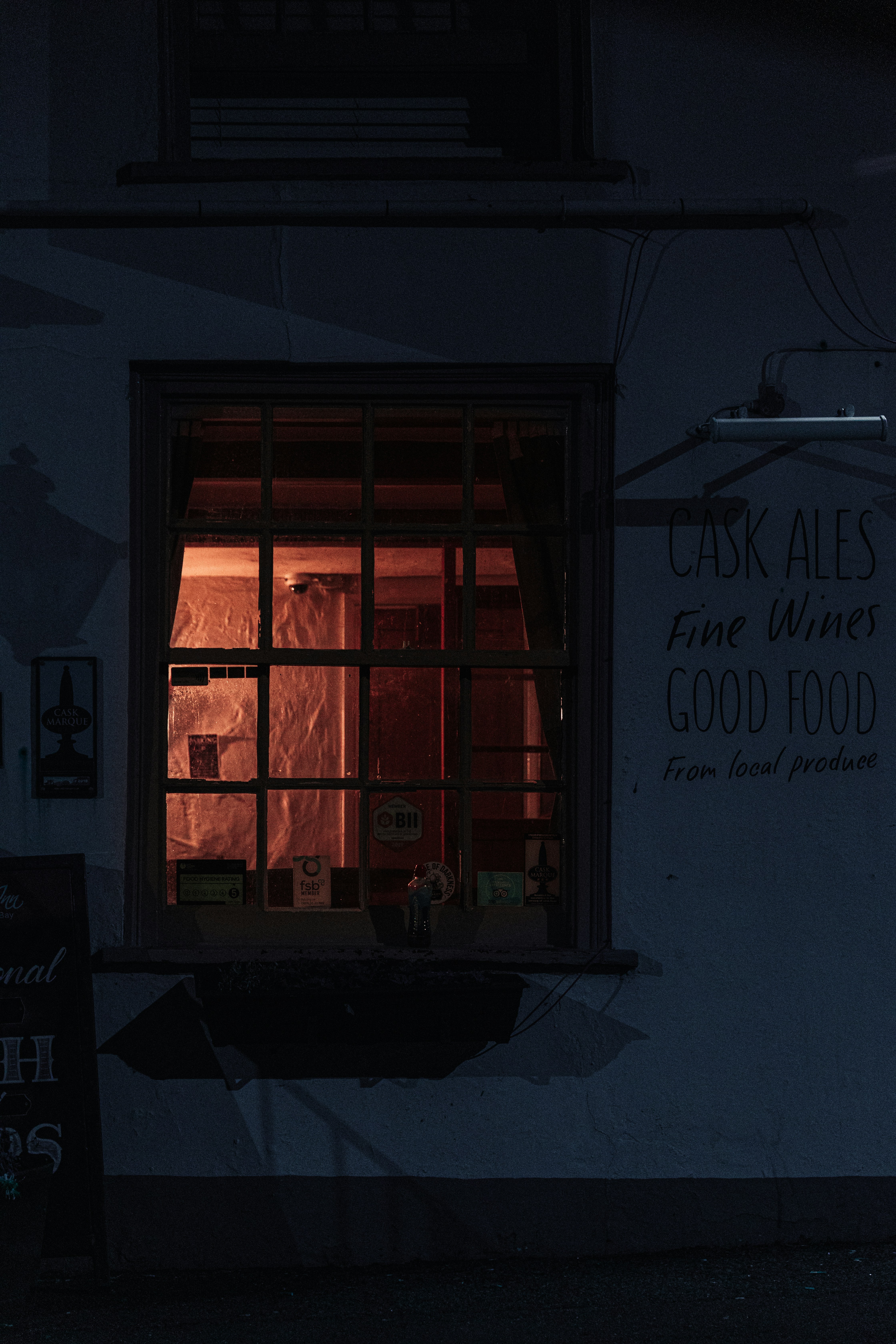 Warm Window of the Quiet Pub