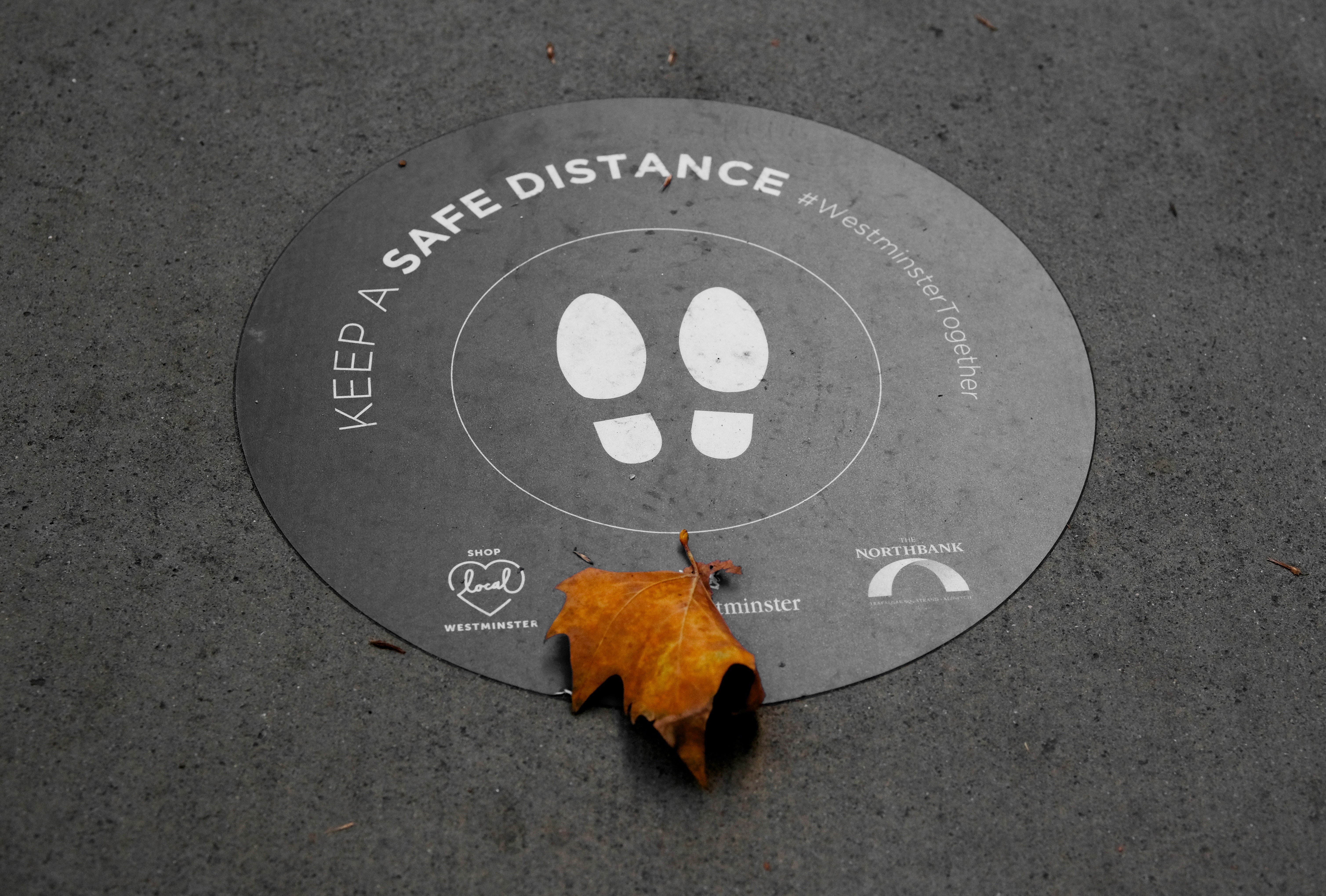 Footprints on the Circular Safe Distance Mark