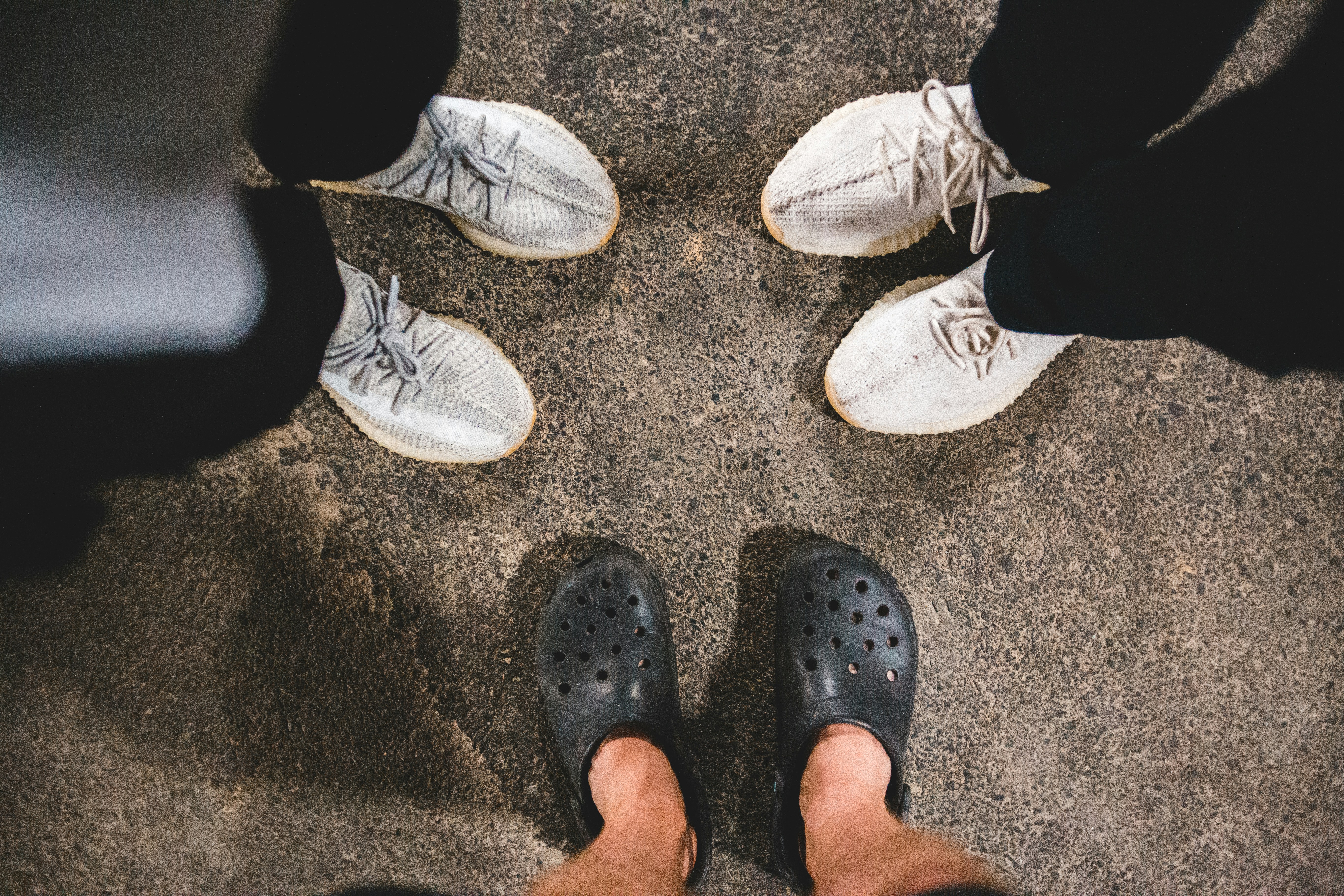 Person wearing white rubber clogs photo – Free Grey Image on Unsplash
