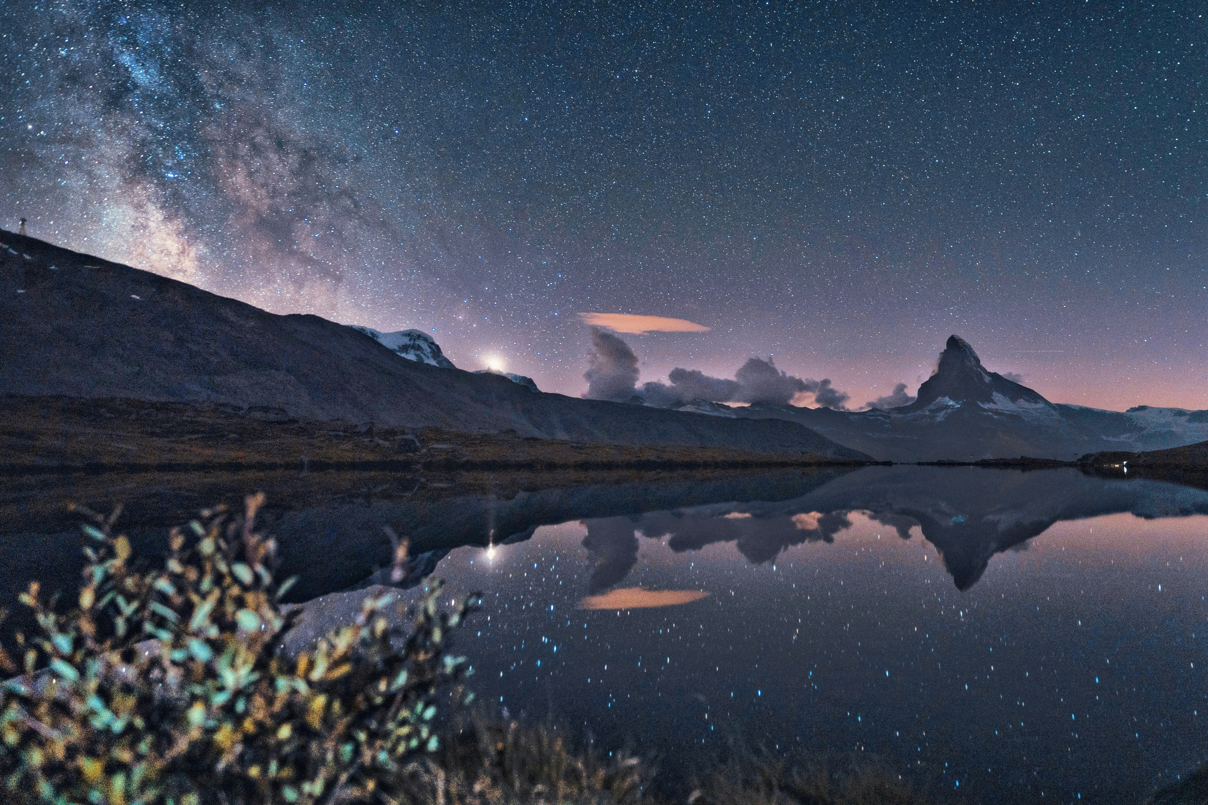 Celestial Symphony Over Alpine Majesty