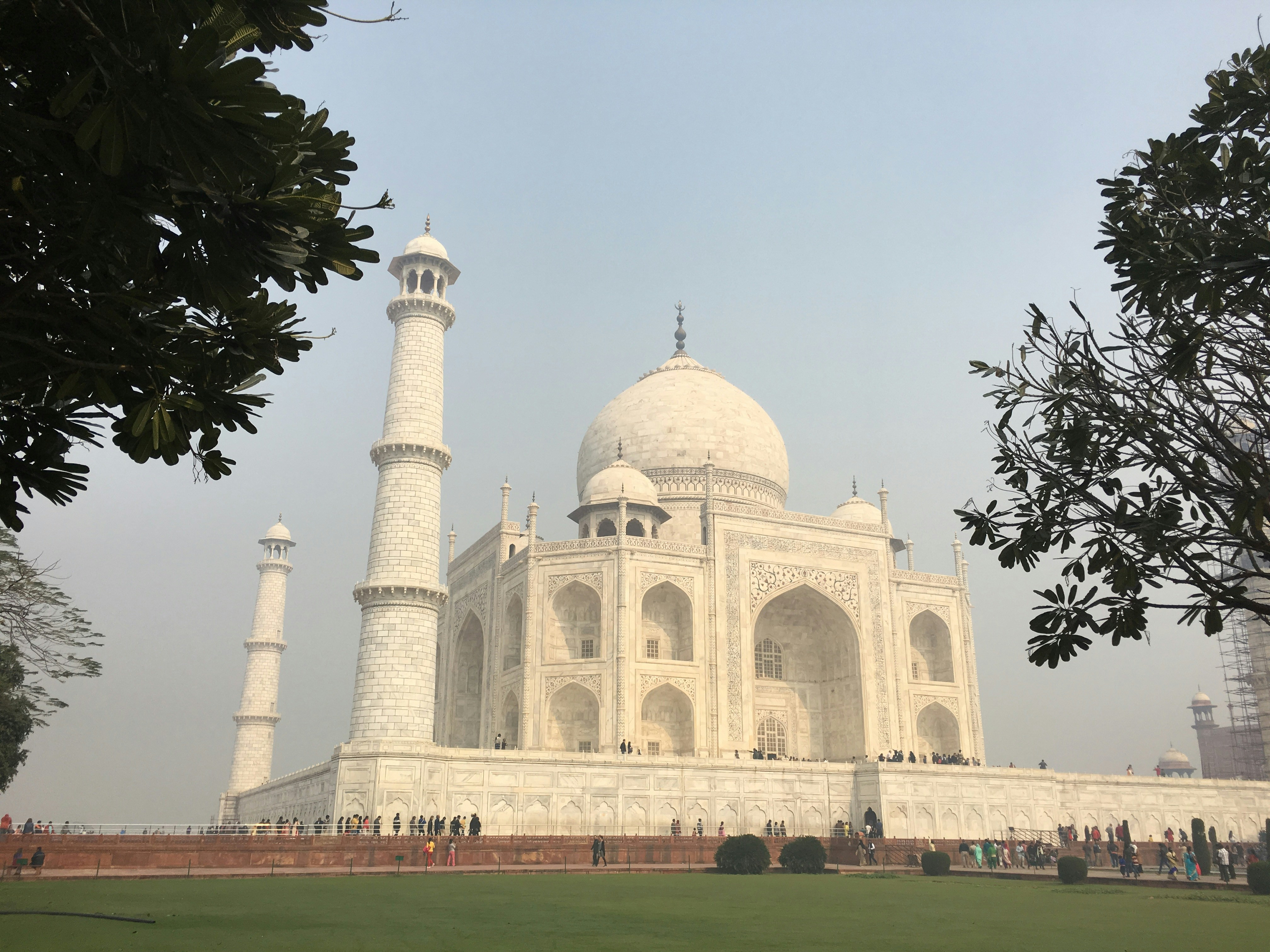White Marble Majesty: The Taj Mahal at Center Stage