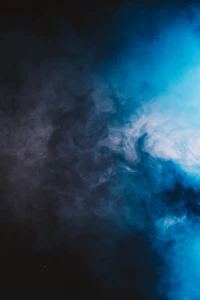 Whispers of Blue and Black: A Dance of Smoke
