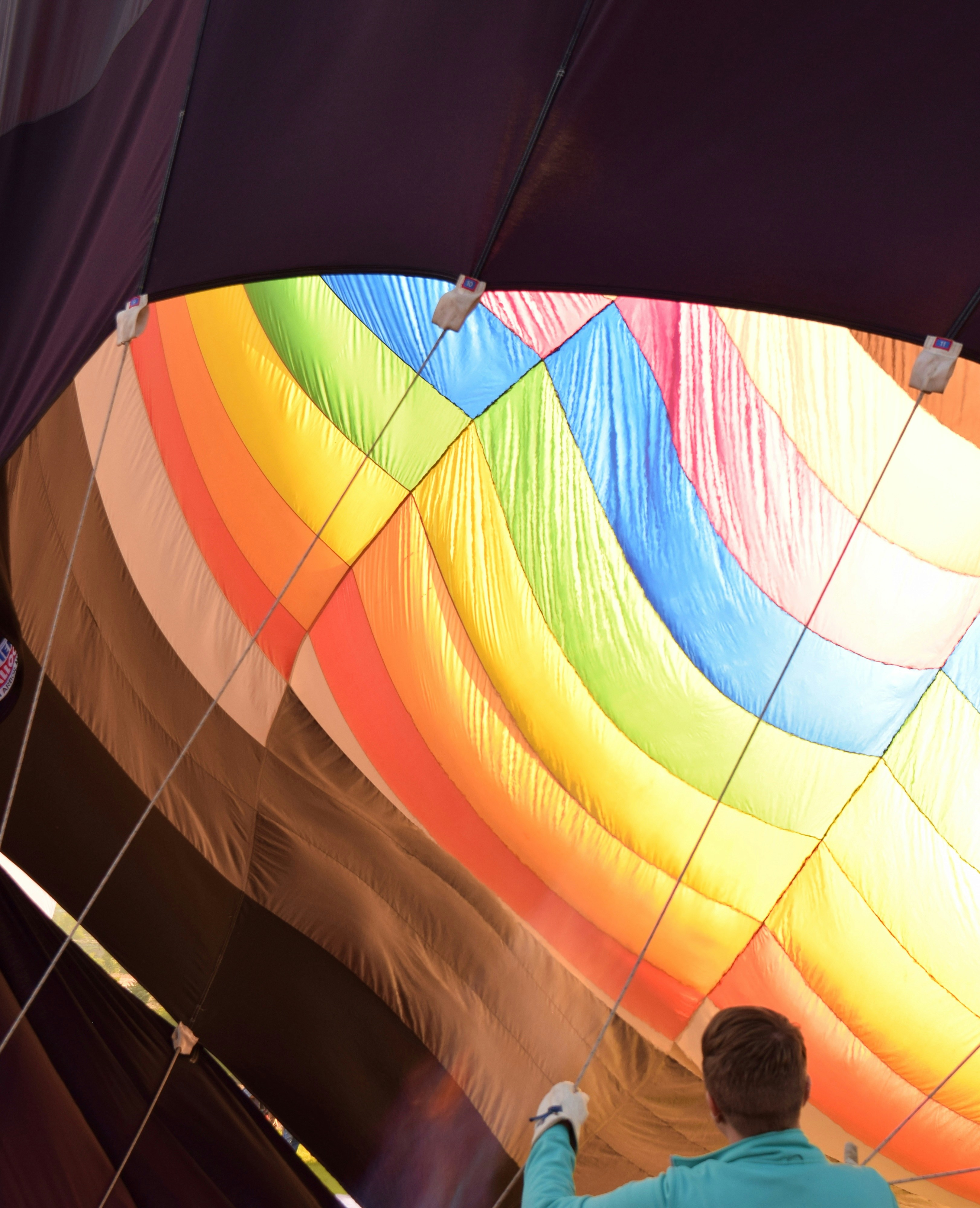 Inside the Rainbow Canopy: Preparing the Balloon for Flight