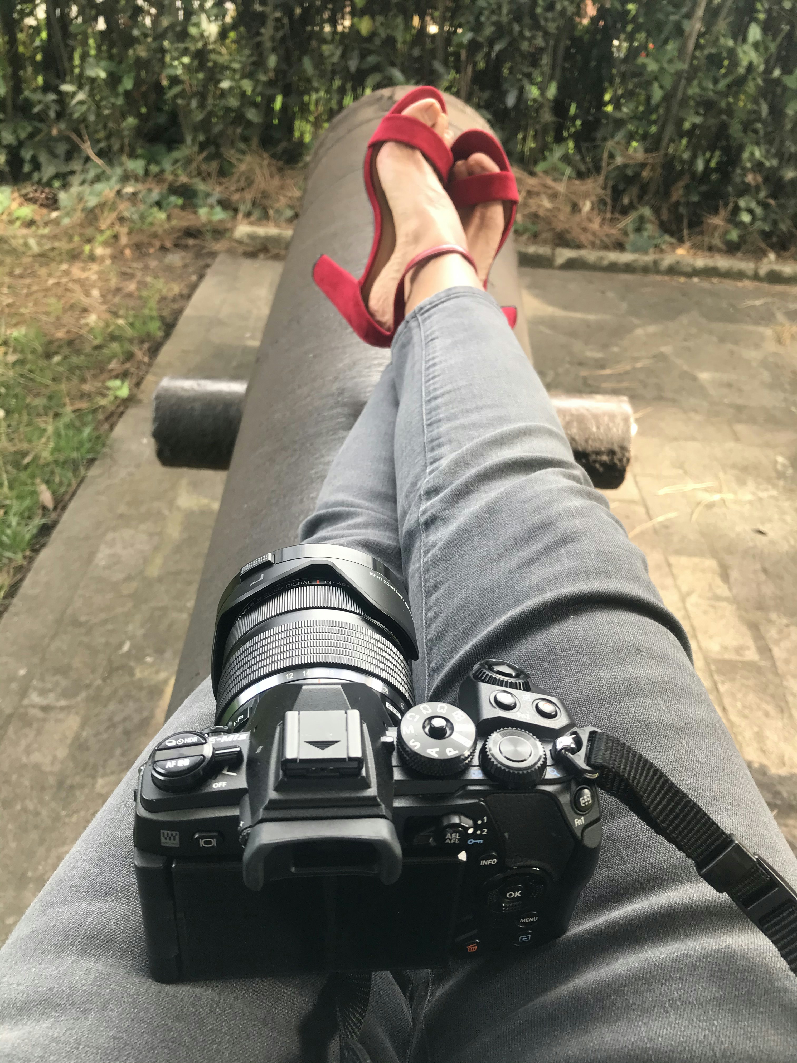 Relaxed Angles: A Photographer's Rest atop a Canon-like Canon-like Setup