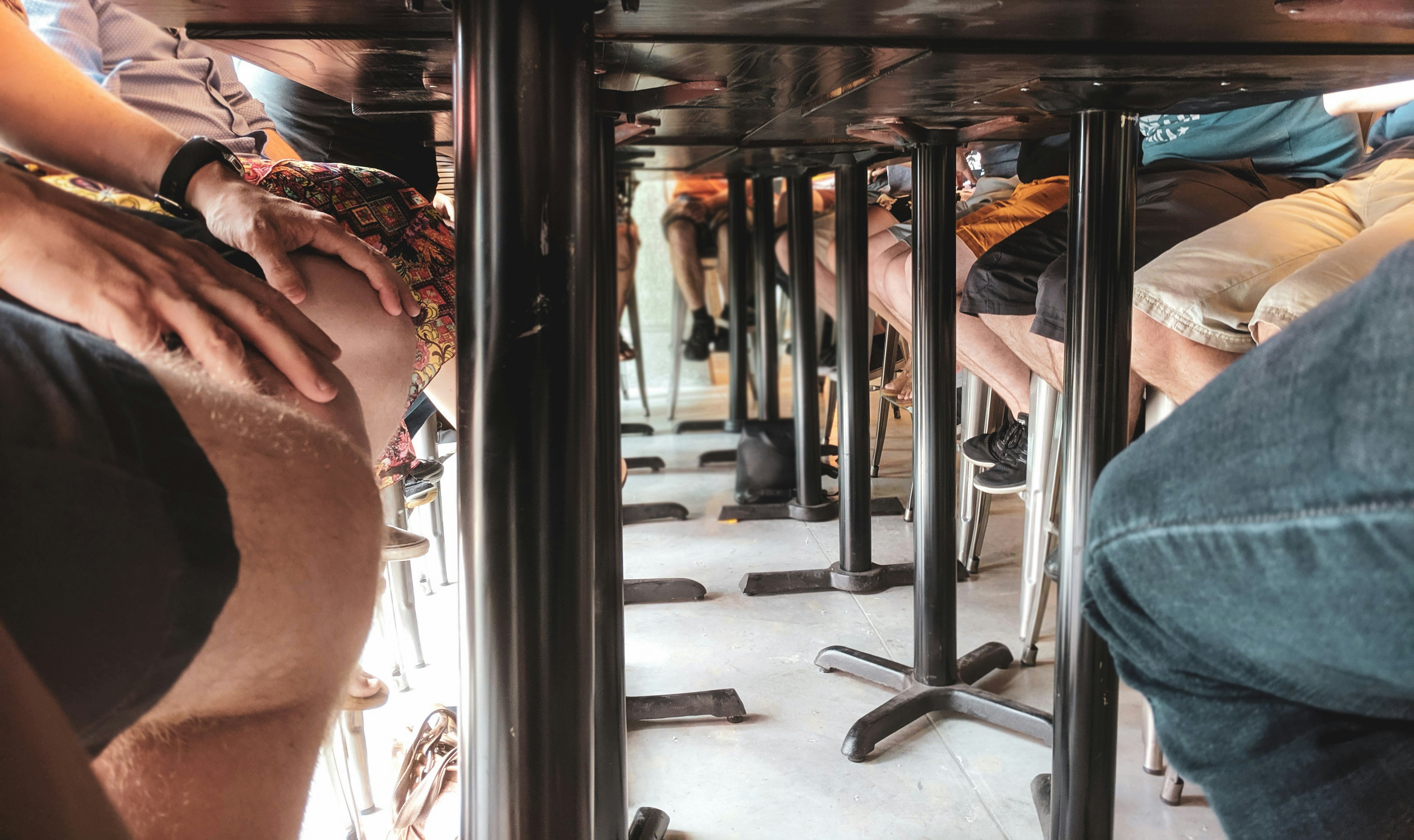 Under the Table: A Bus Ride's Hidden Rhythm
