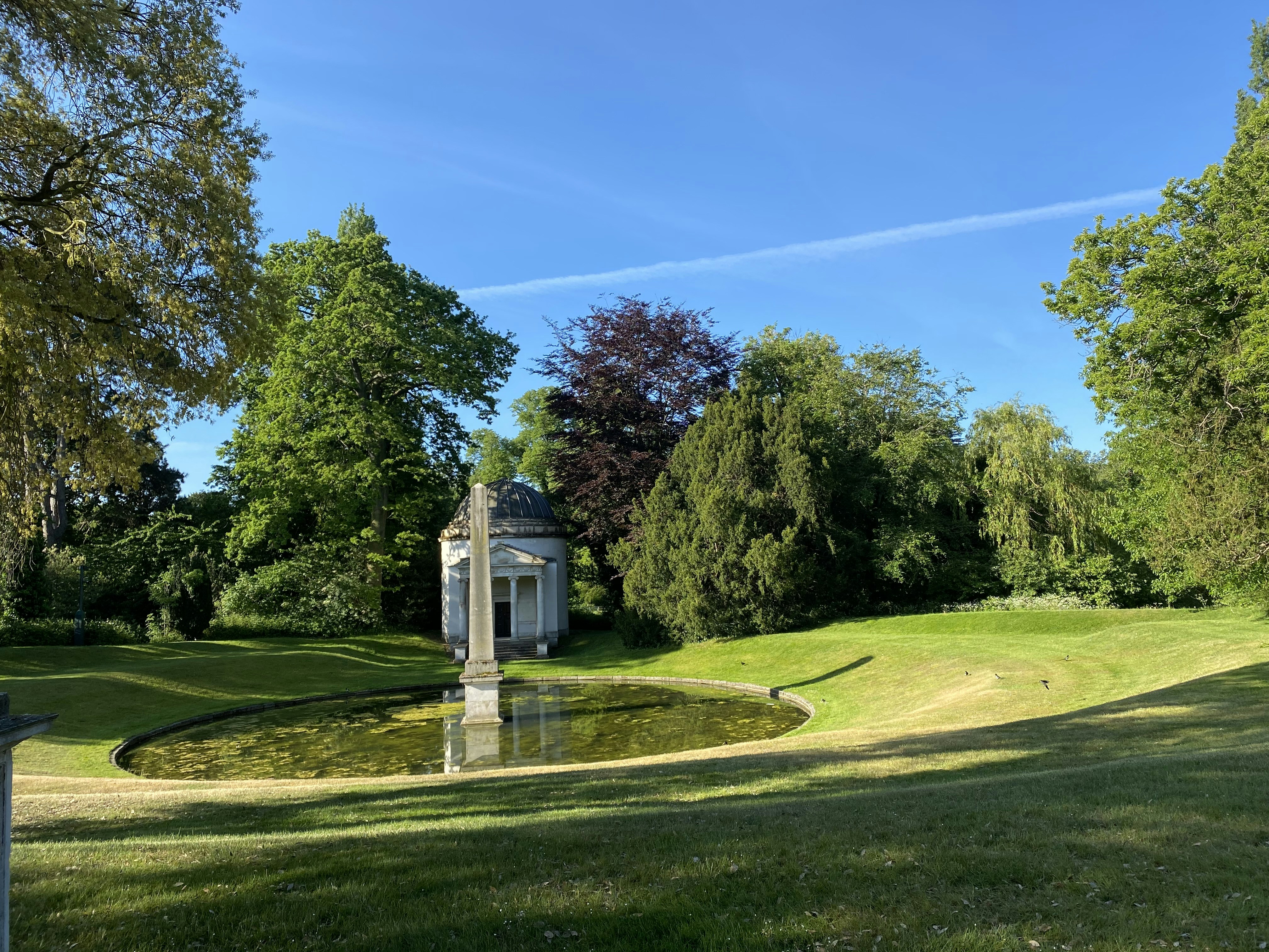 Serene Oasis Amidst Verdant Gardens