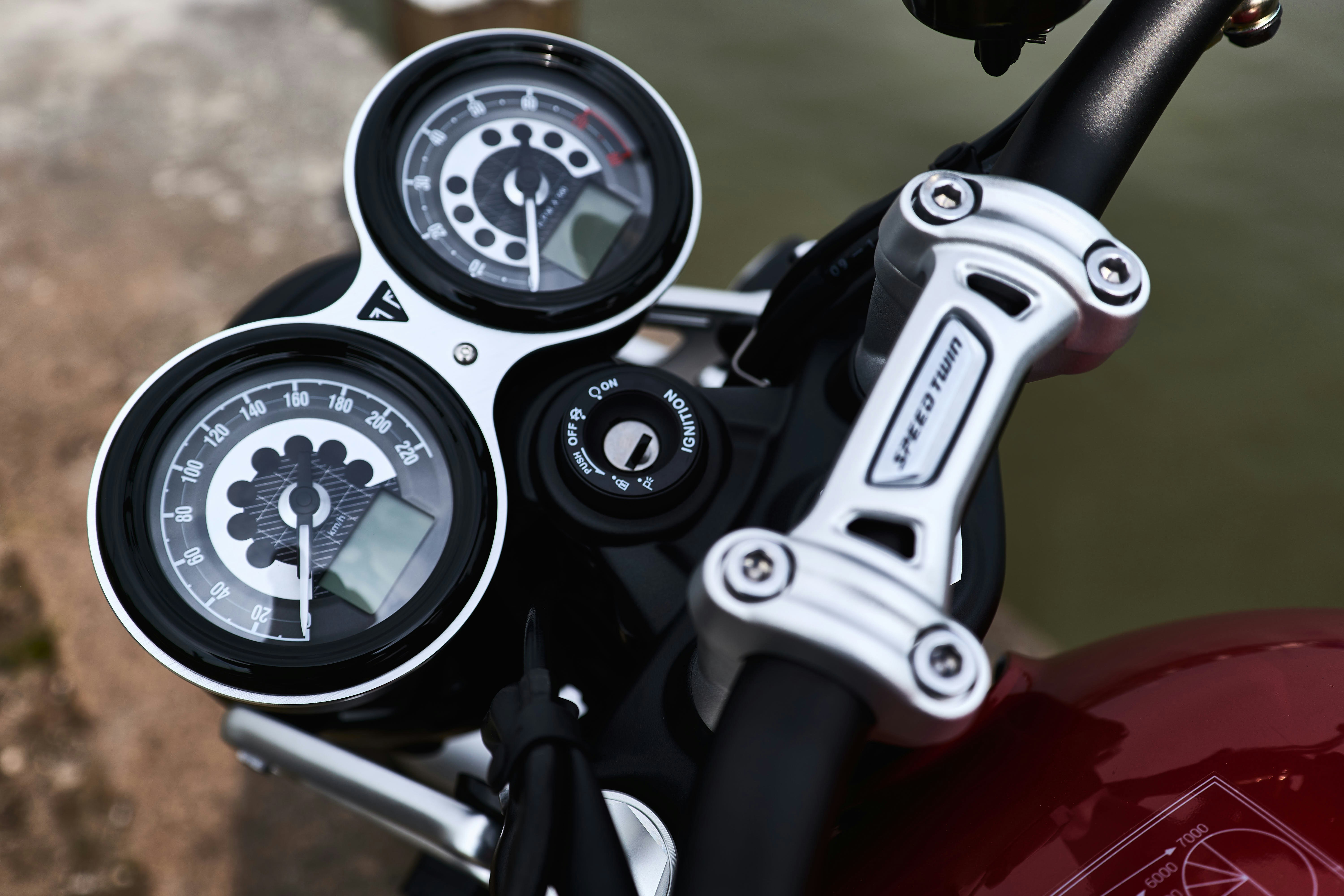 Black and silver motorcycle speedometer photo – Free Triumph motorcycle ...