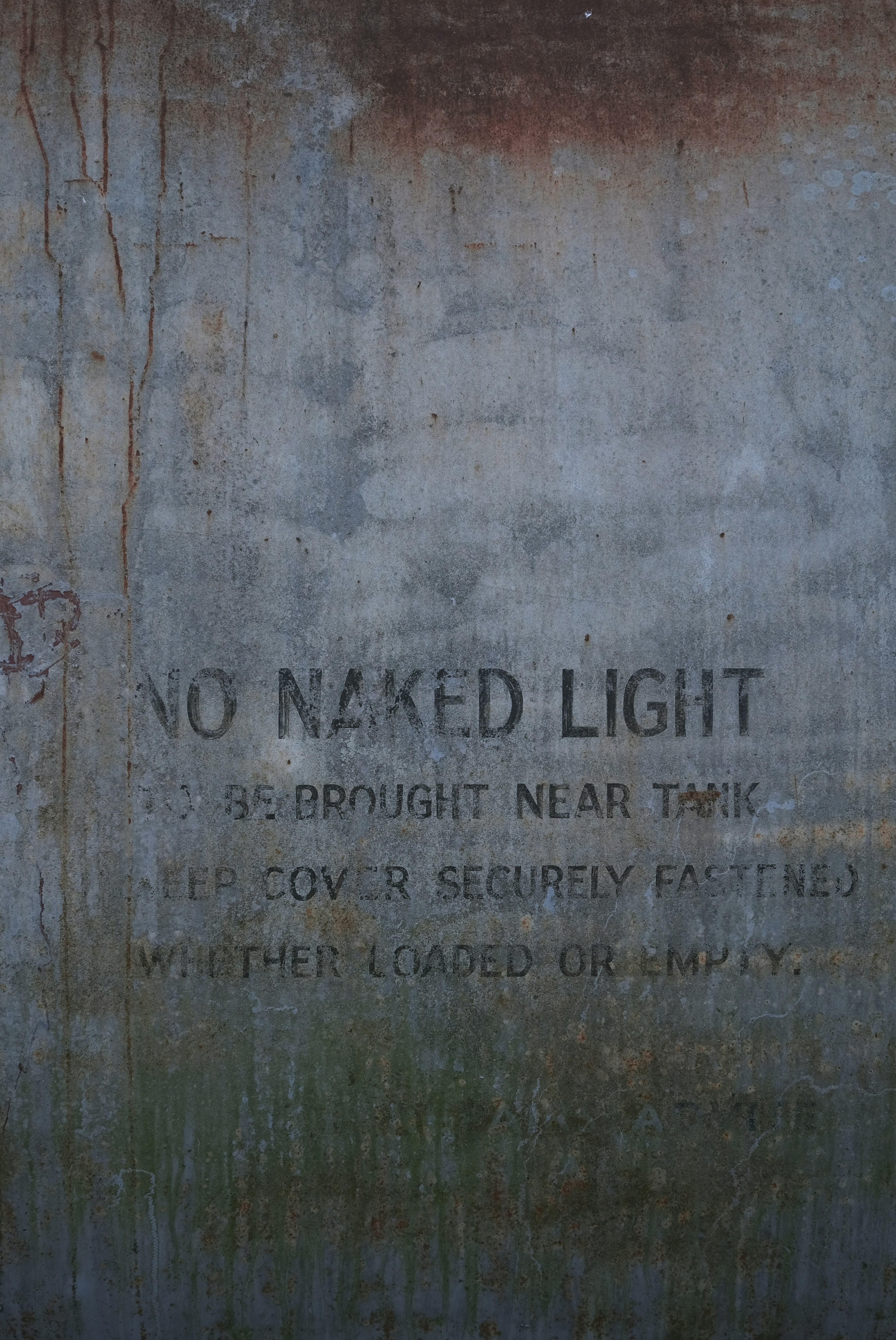 Whispers of Caution on Weathered Steel