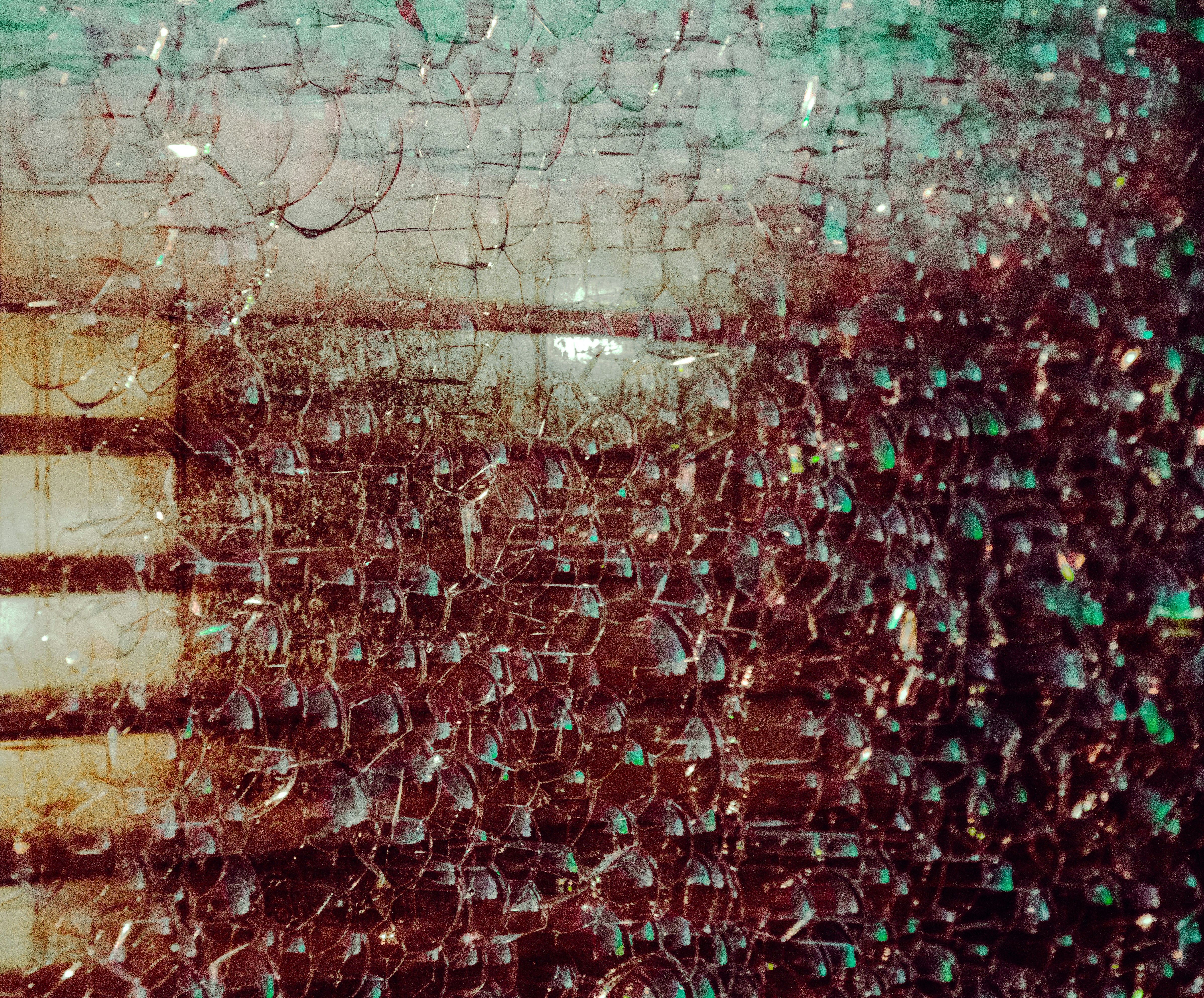 Amber Under Glass: A Macro Portrait of Crackled Light