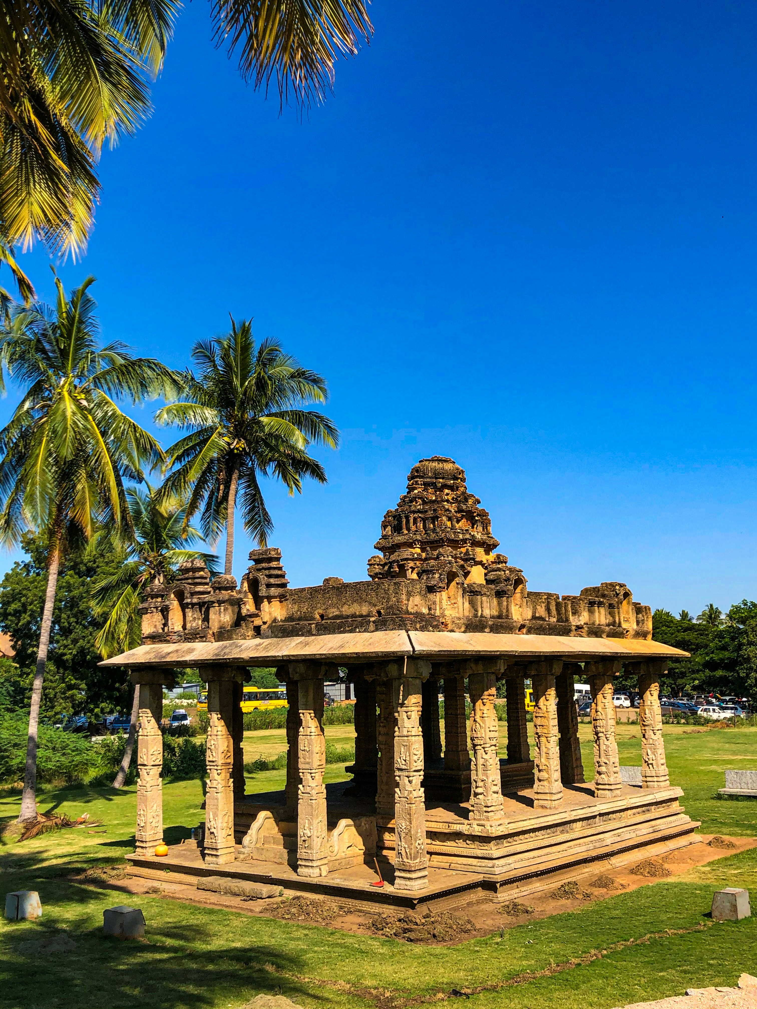 Brown concrete temple near green trees during daytime photo – Free Blue ...