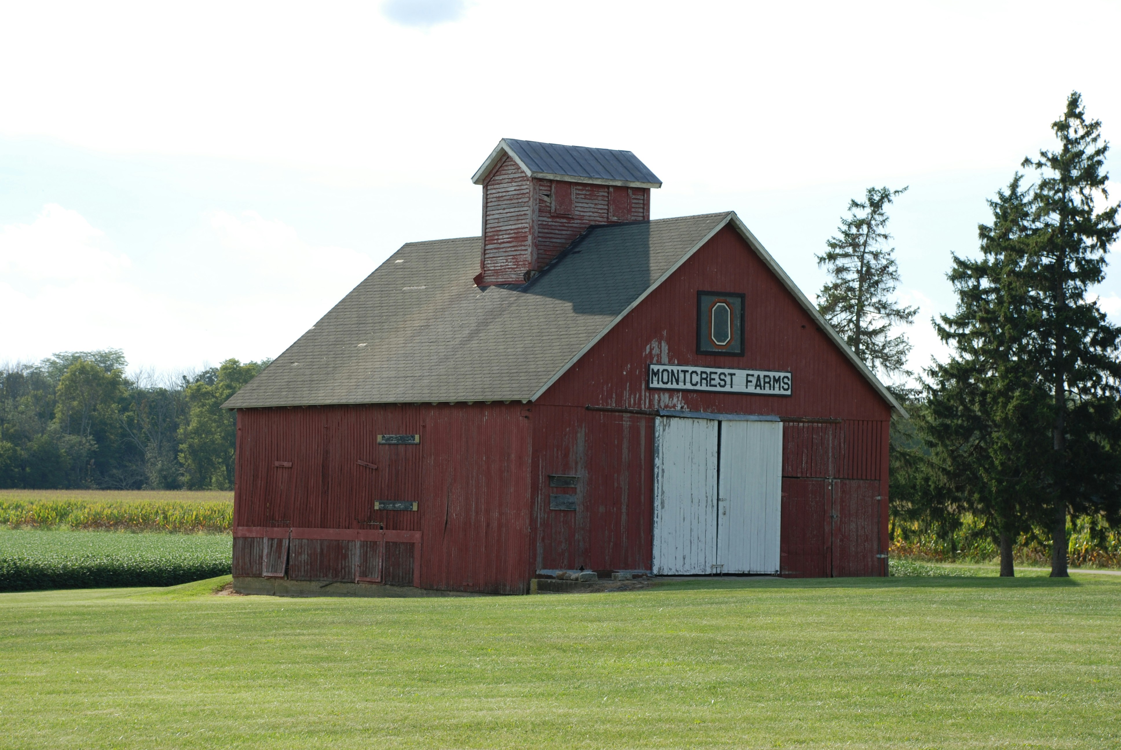 Brown wooden barn house on green grass field photo – Free Grey Image on ...