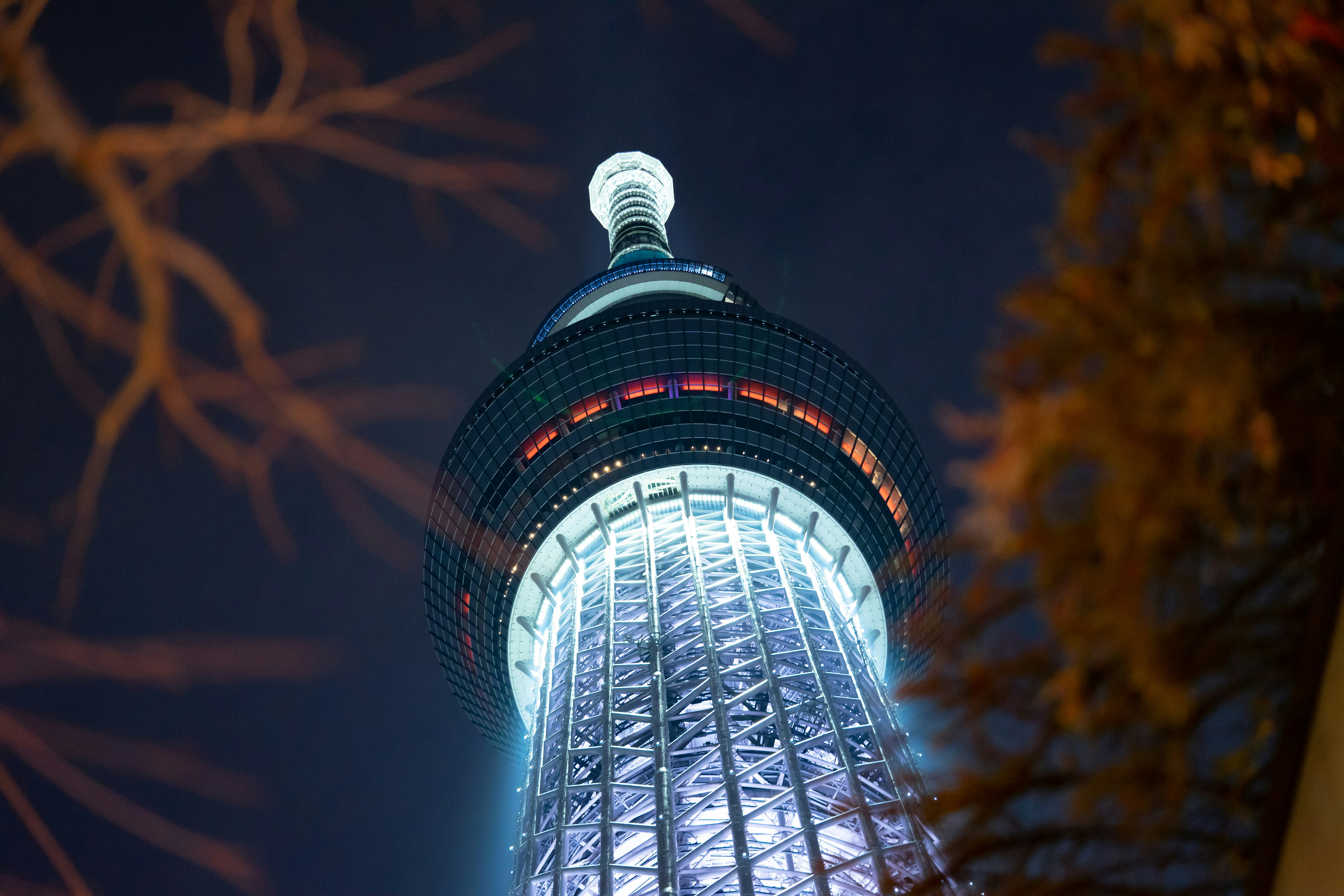Blue and white tower during night time photo – Free Tokyo Image on Unsplash