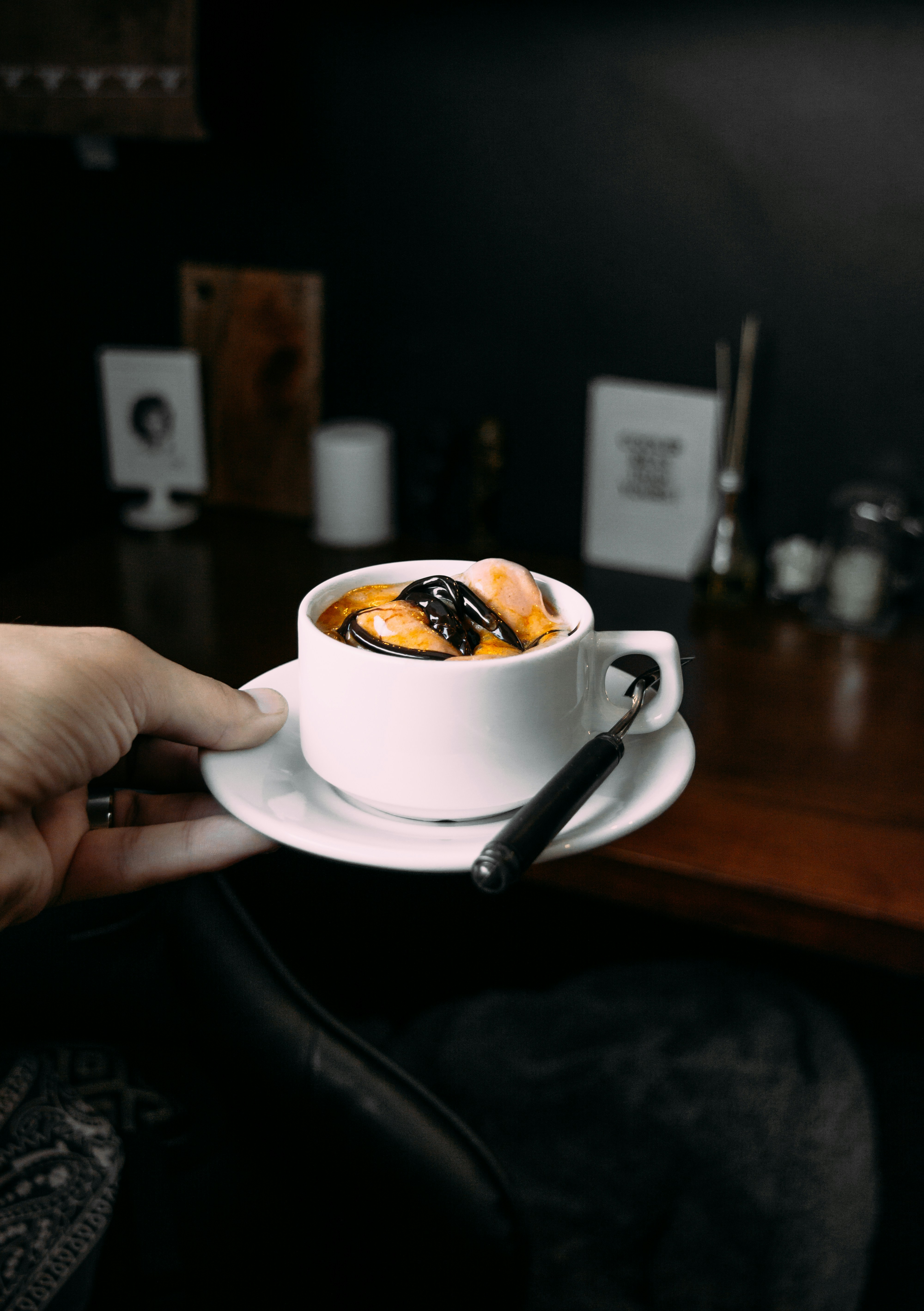 Cup of Contrast: A Quiet Hand Tends the Espresso Scene
