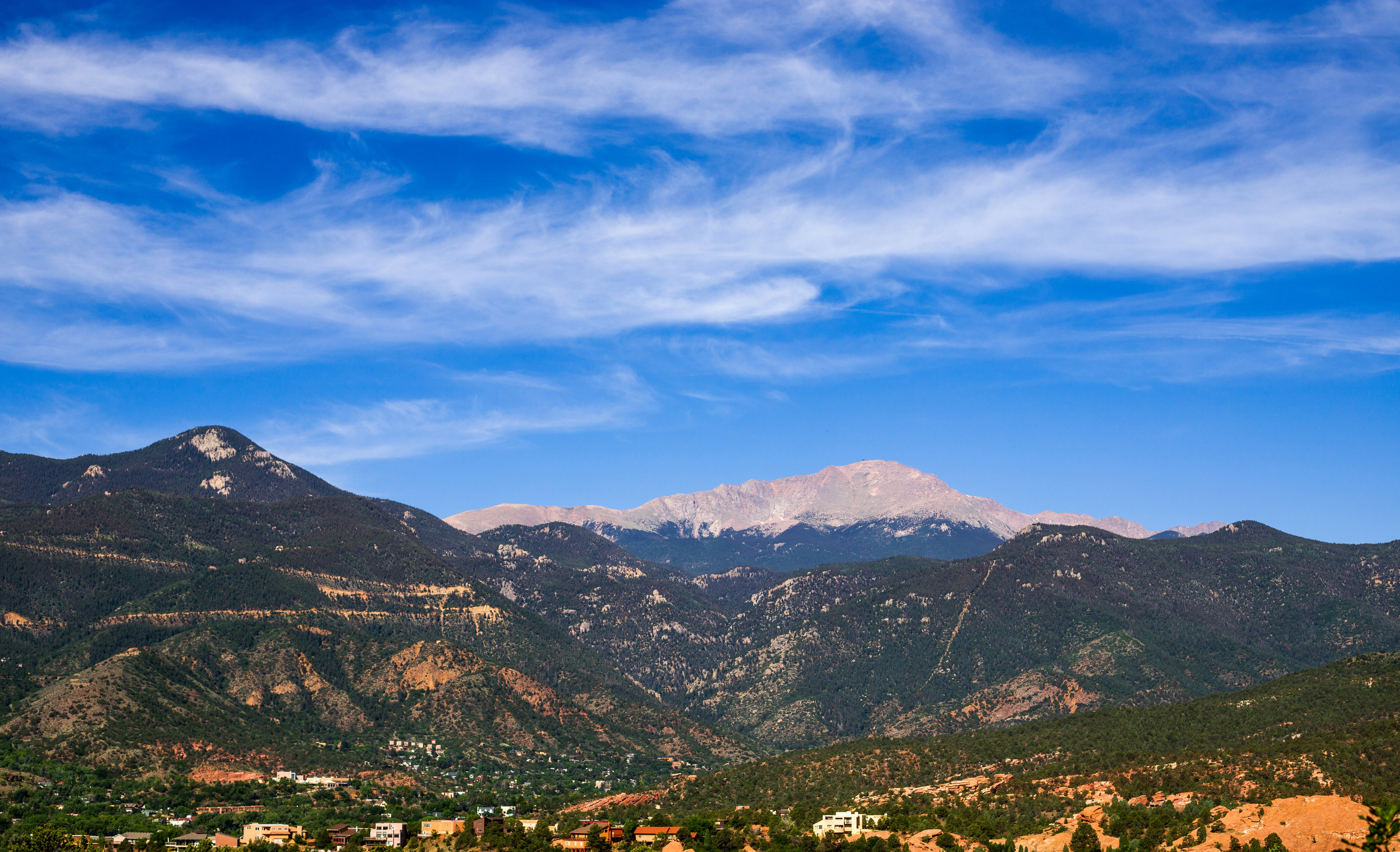 Cerulean Sky Over the Sierra Crest: A Quiet Mountain Valley