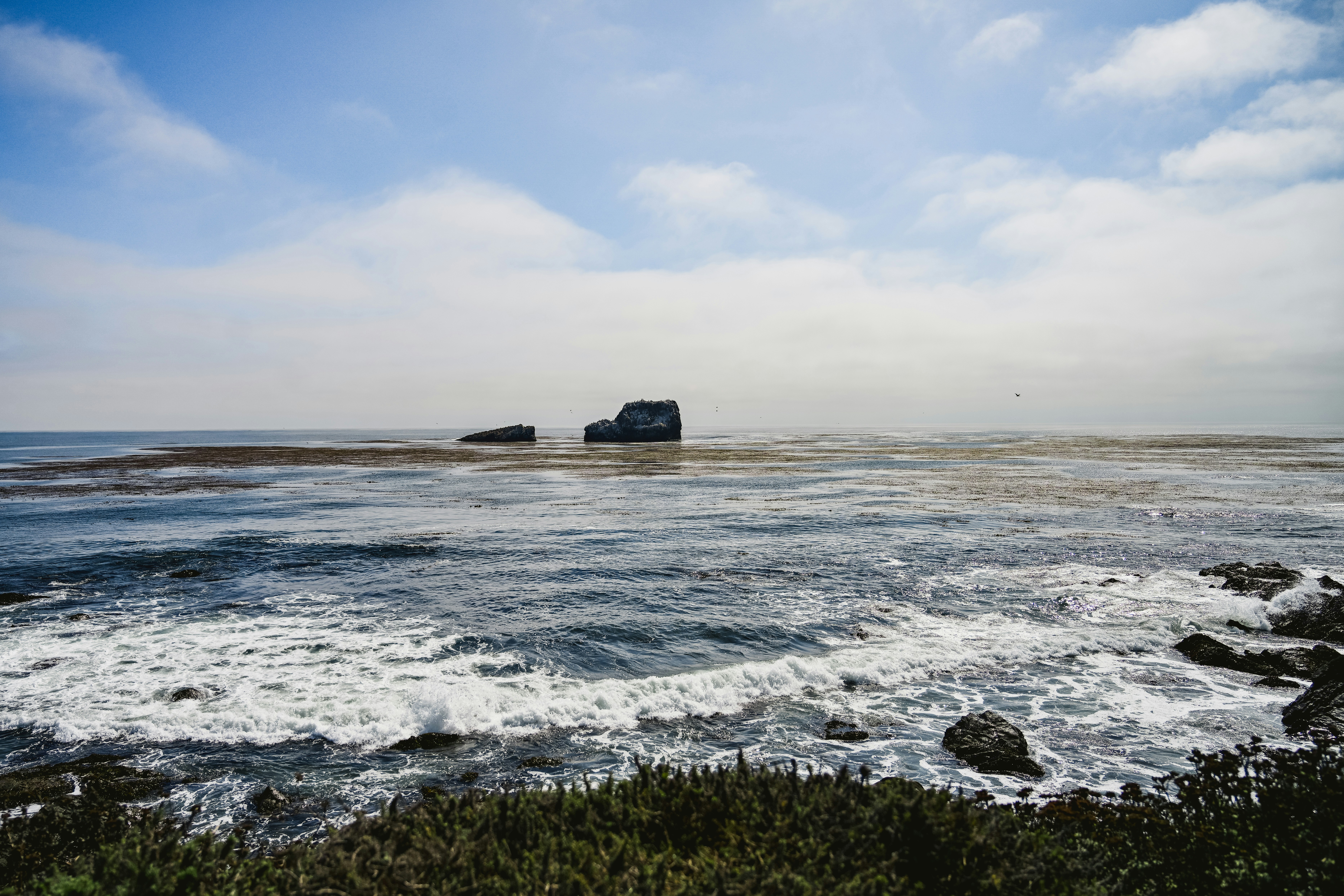 Coastal Sentinel Against a Quiet Sea