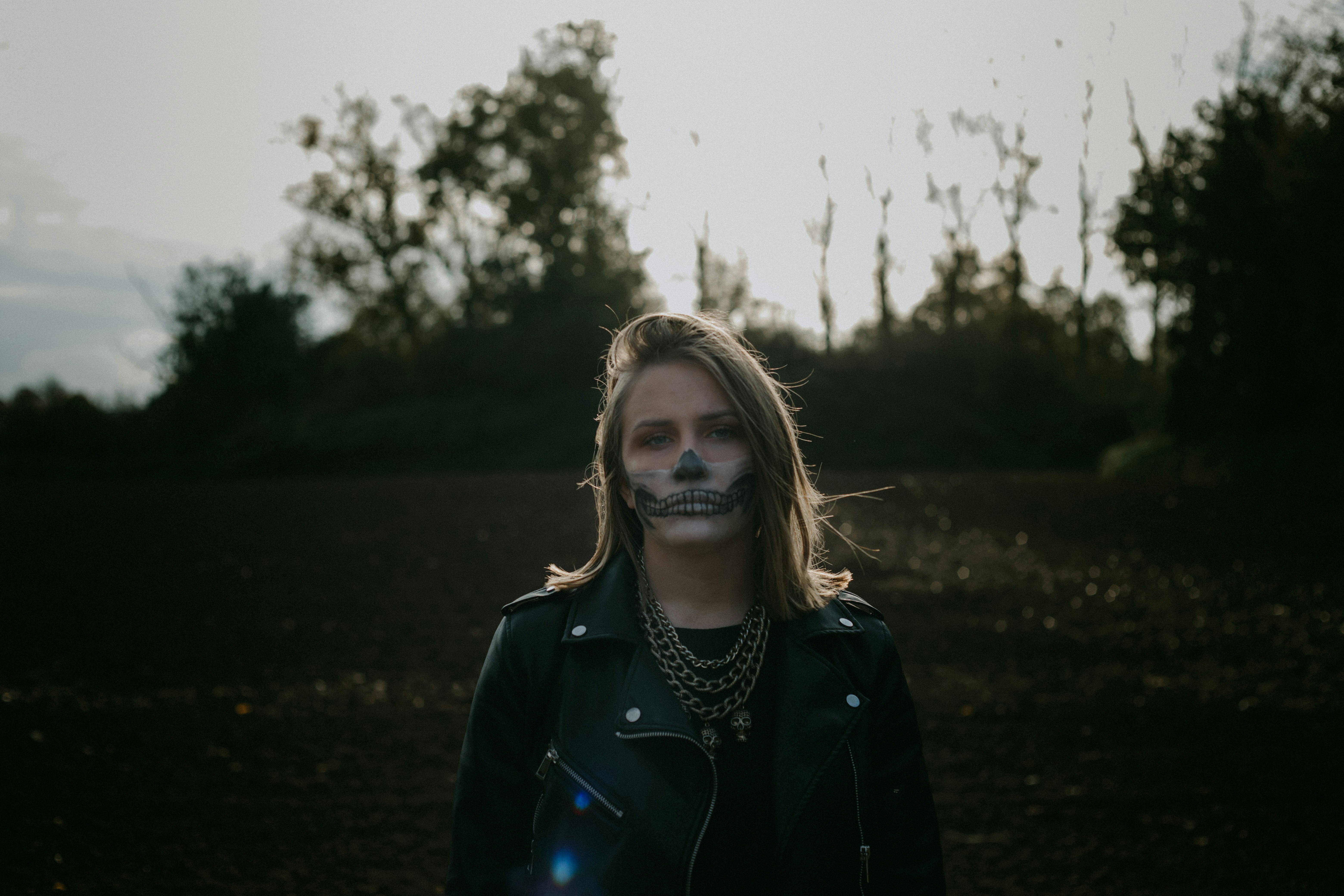 Midnight Masquerade: A Downcast Portrait in Fog and Steel