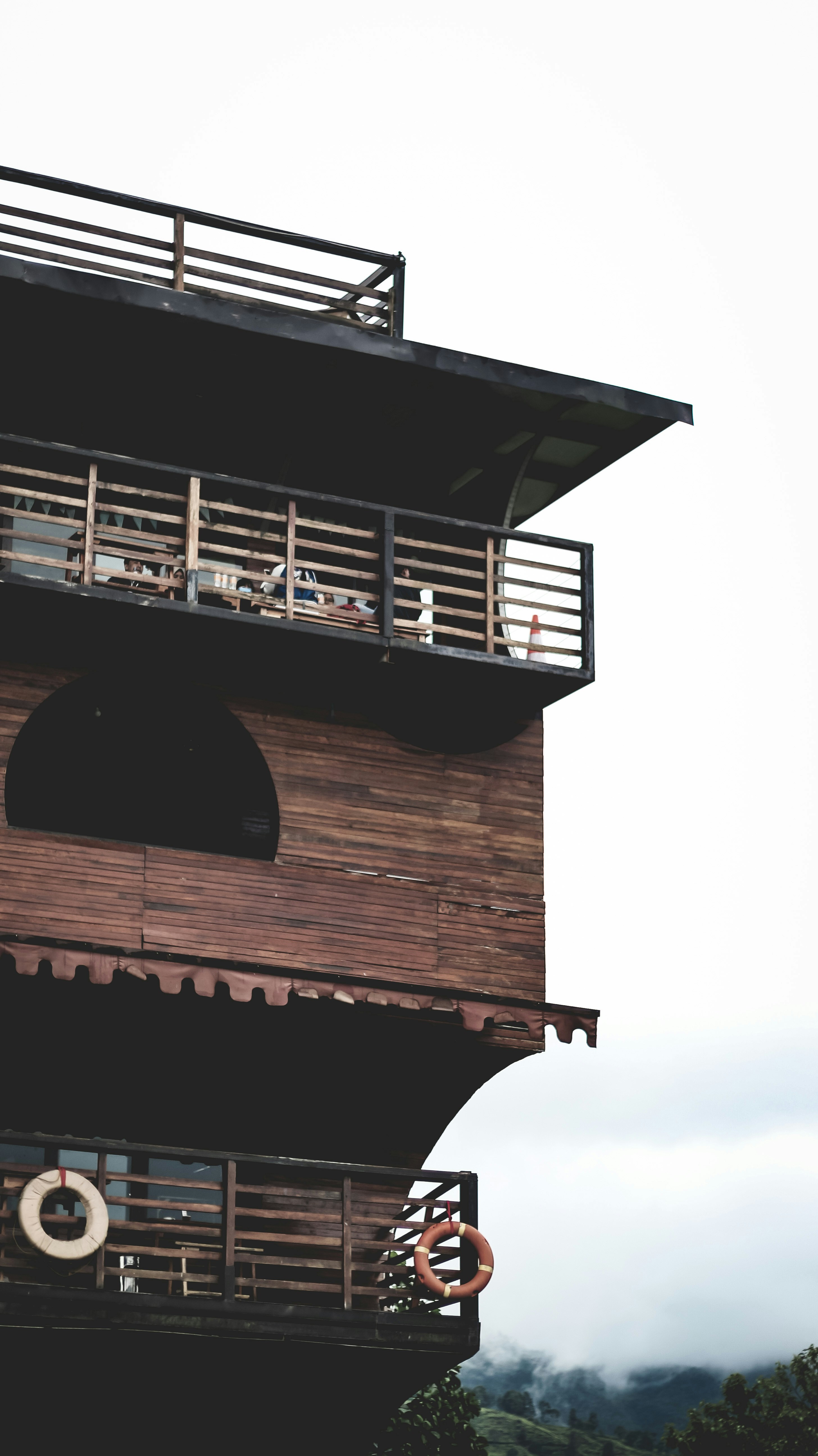 Ridgeview Watch: Weathered Wooden Lookout Over the Valley