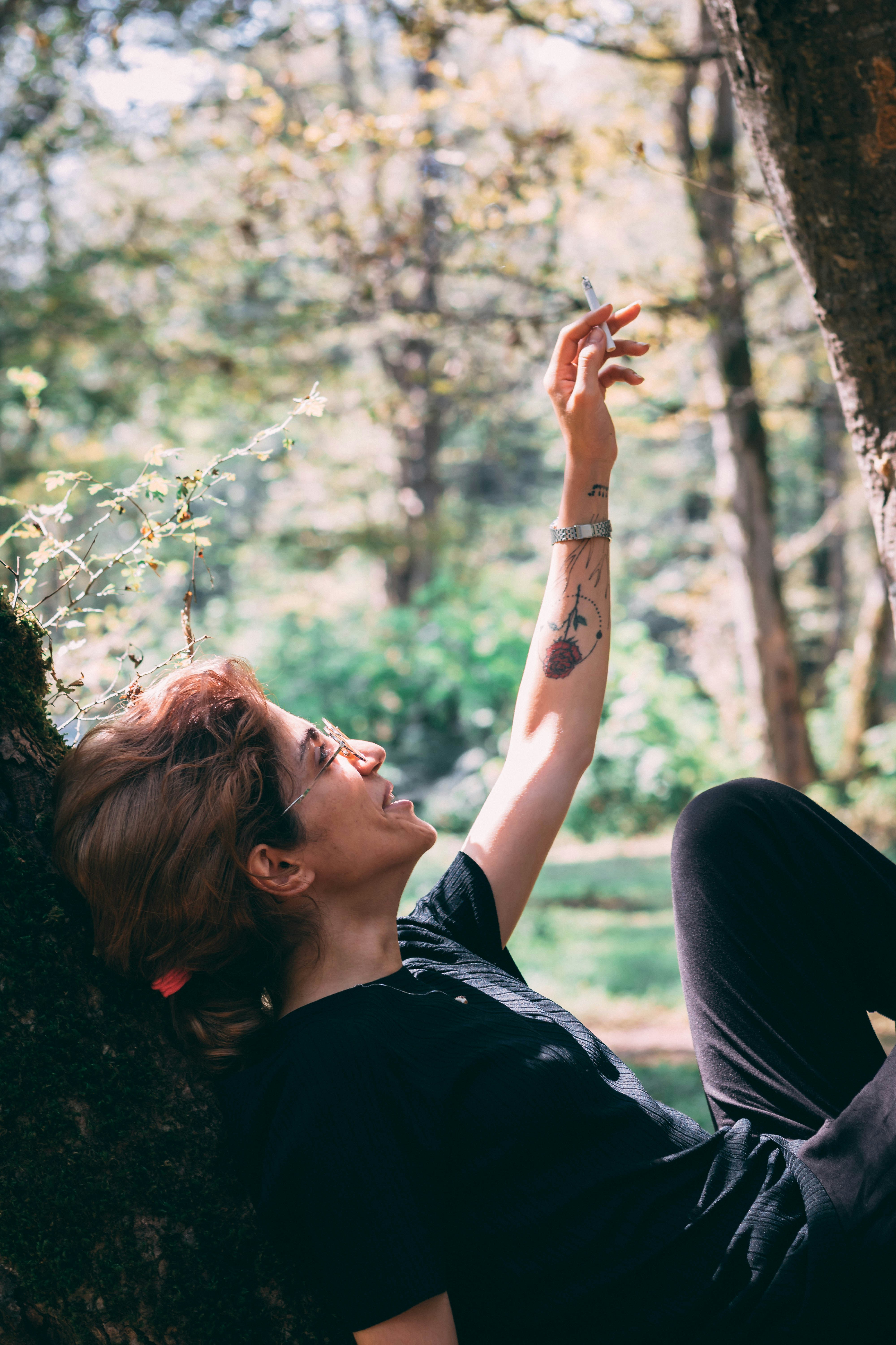 Reaching for Light in a Forest Glade