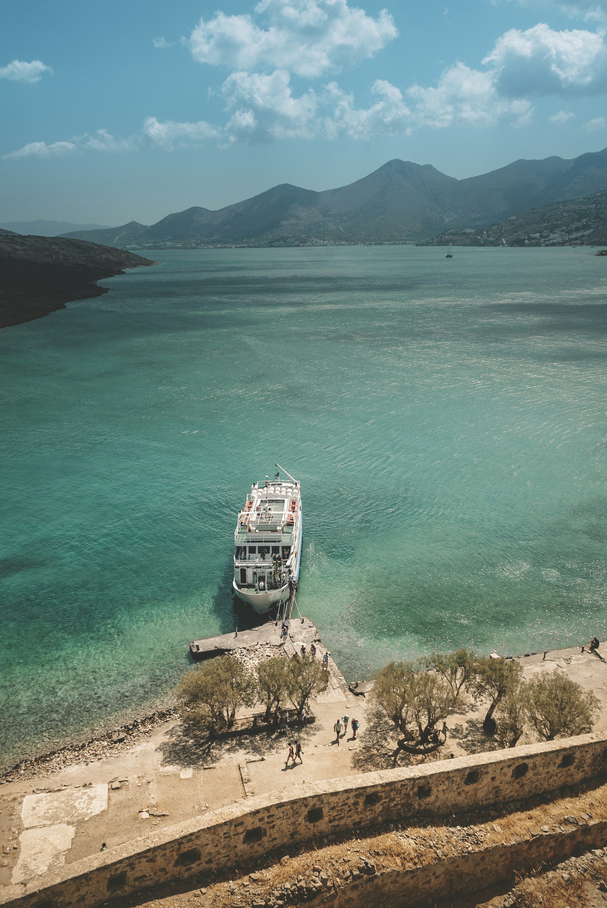 Tourist boat at the pier.