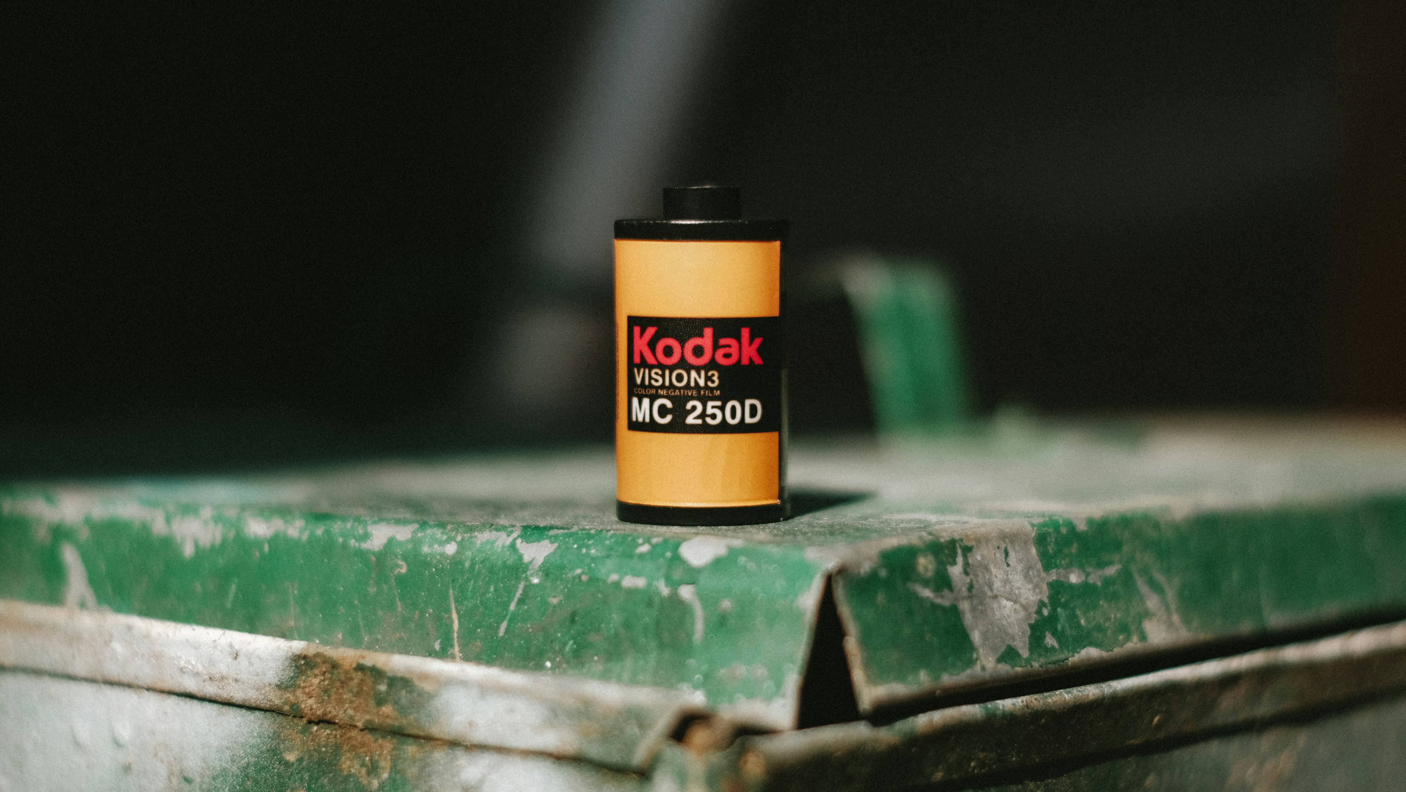 black and orange plastic container