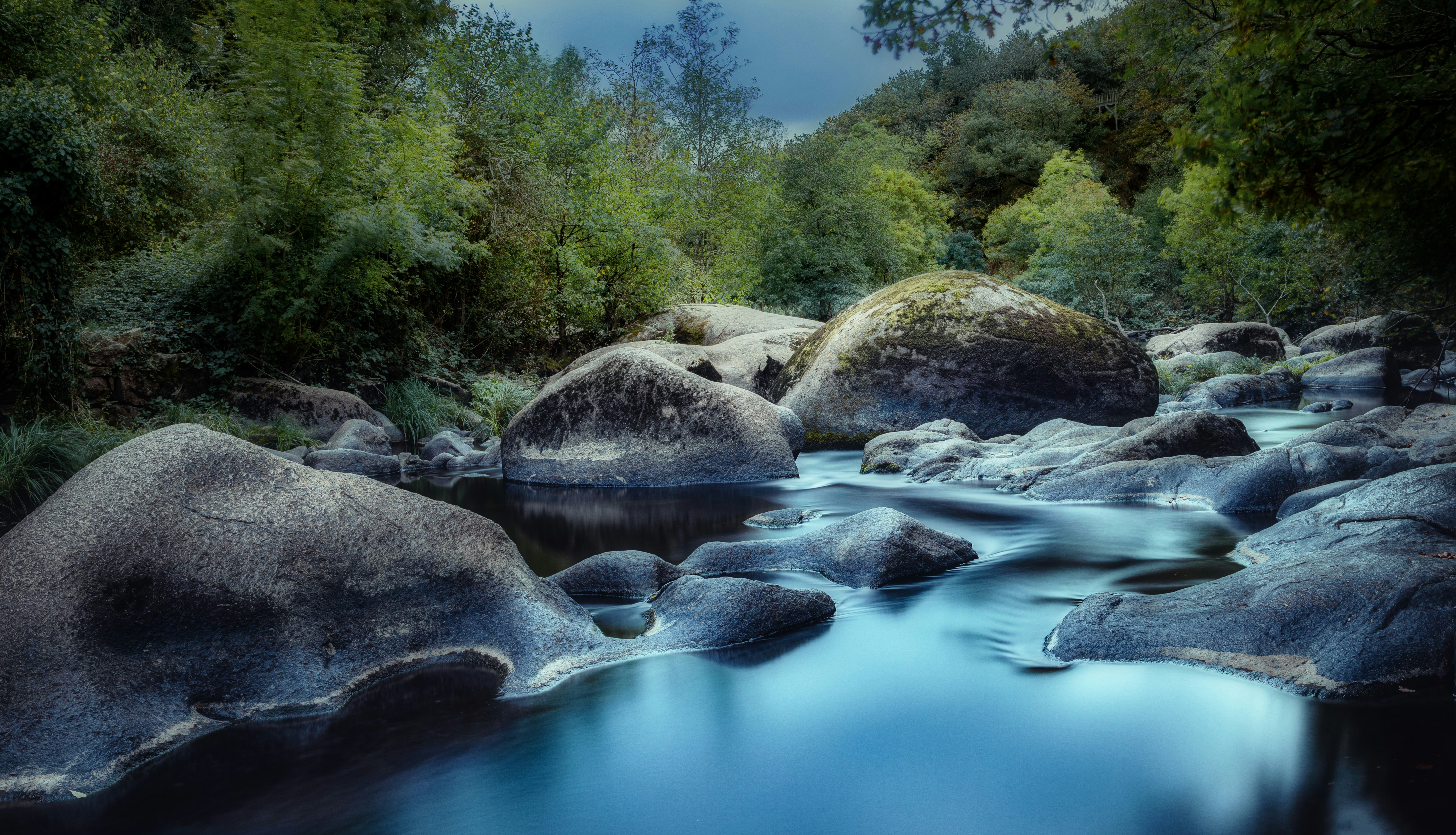 Velvet Rapids Between Granite Giants