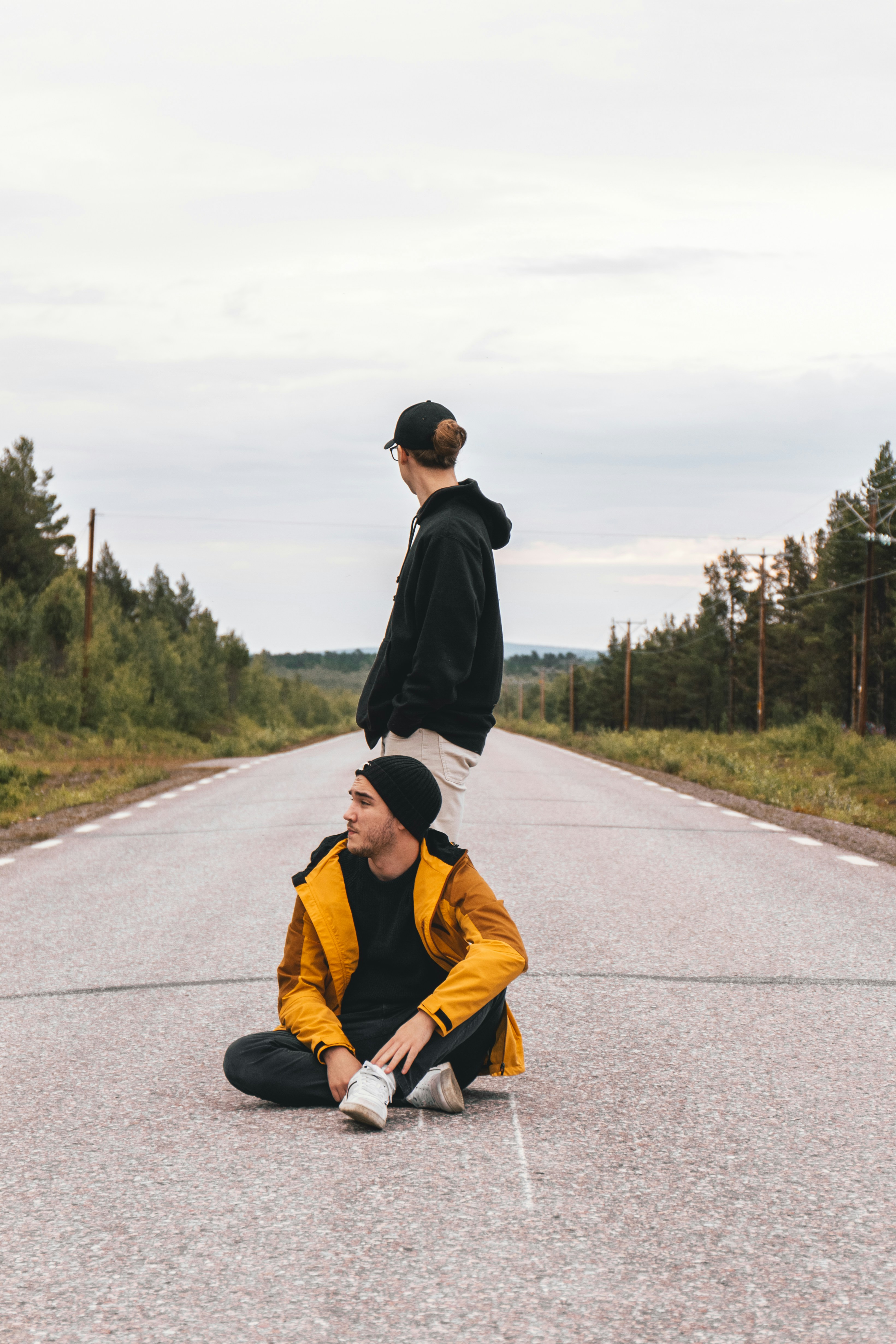 Two-Block Moments: A Rooftop Duo on an Open Road