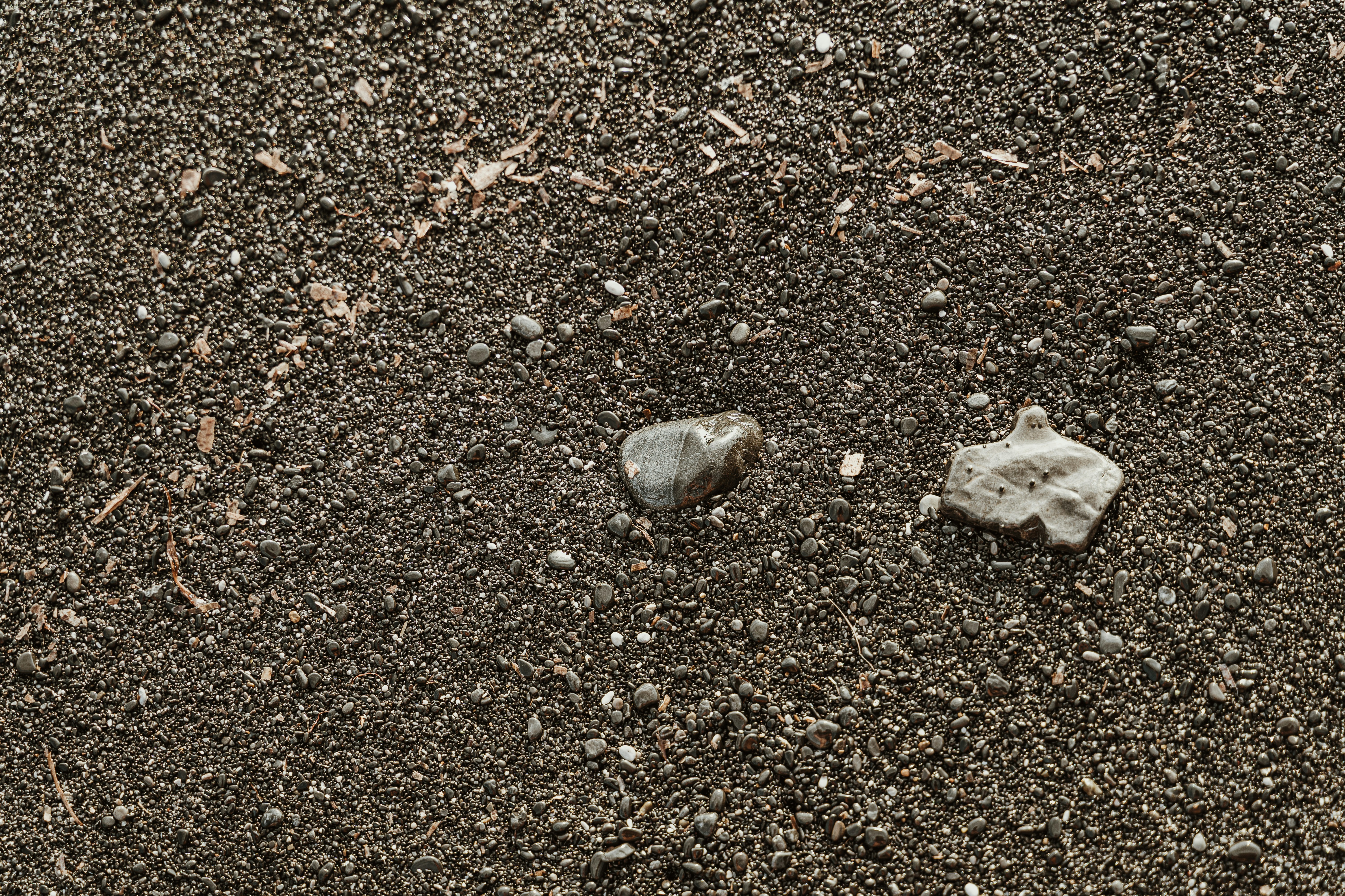 Glistening pebbles on the beach at Maratea, Italy