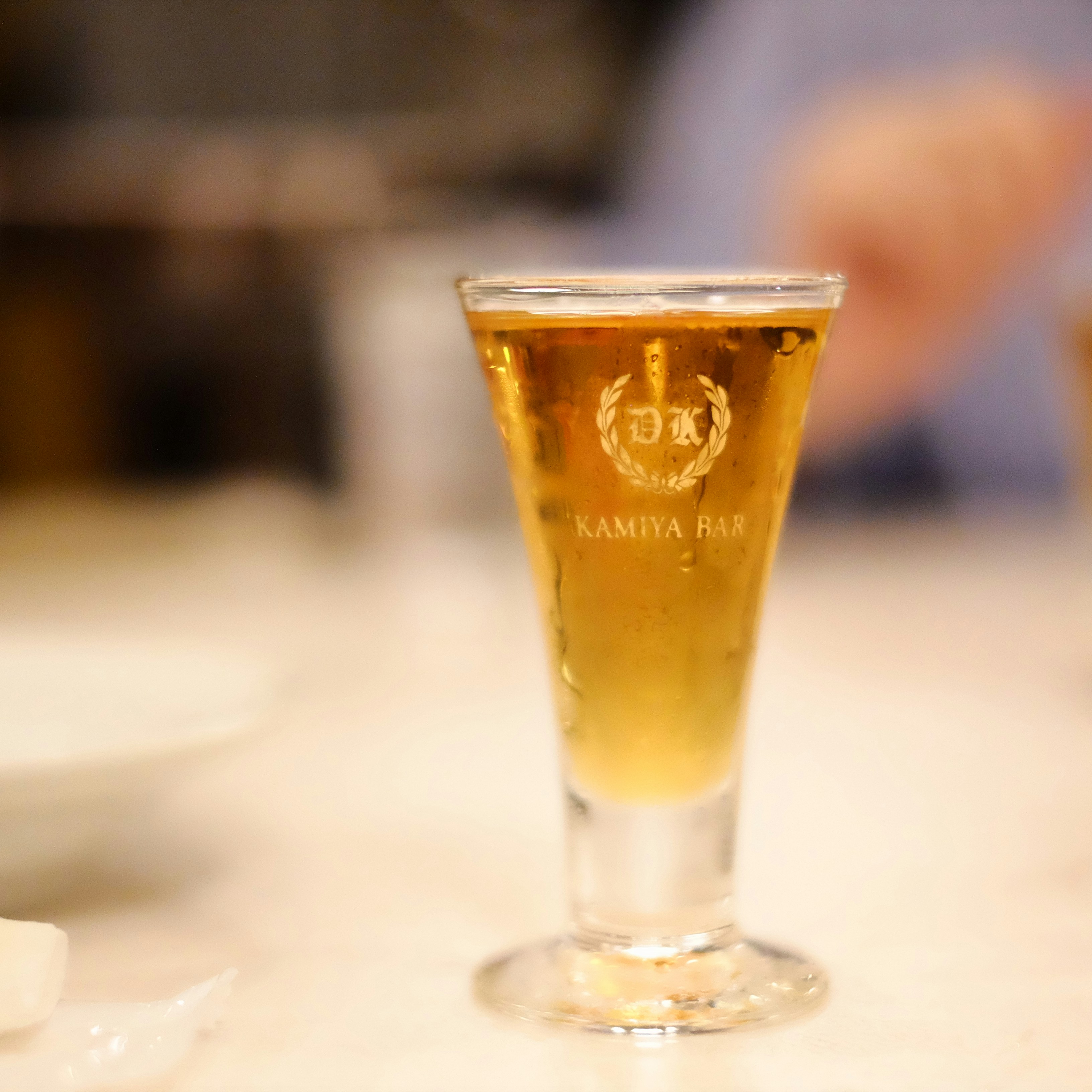 clear drinking glass with beer