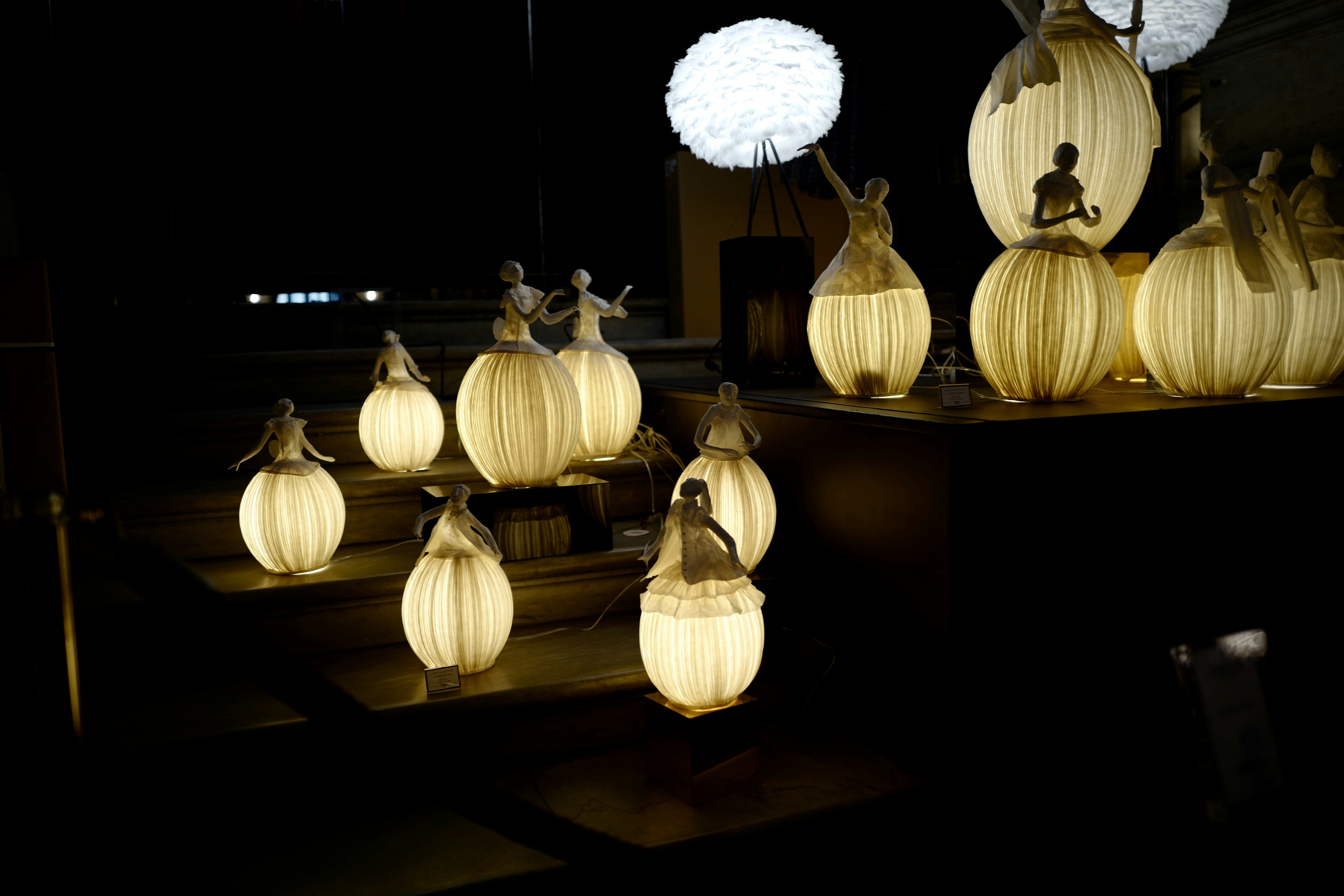 Lantern Ballet: Orbs of Light with Silhouettes