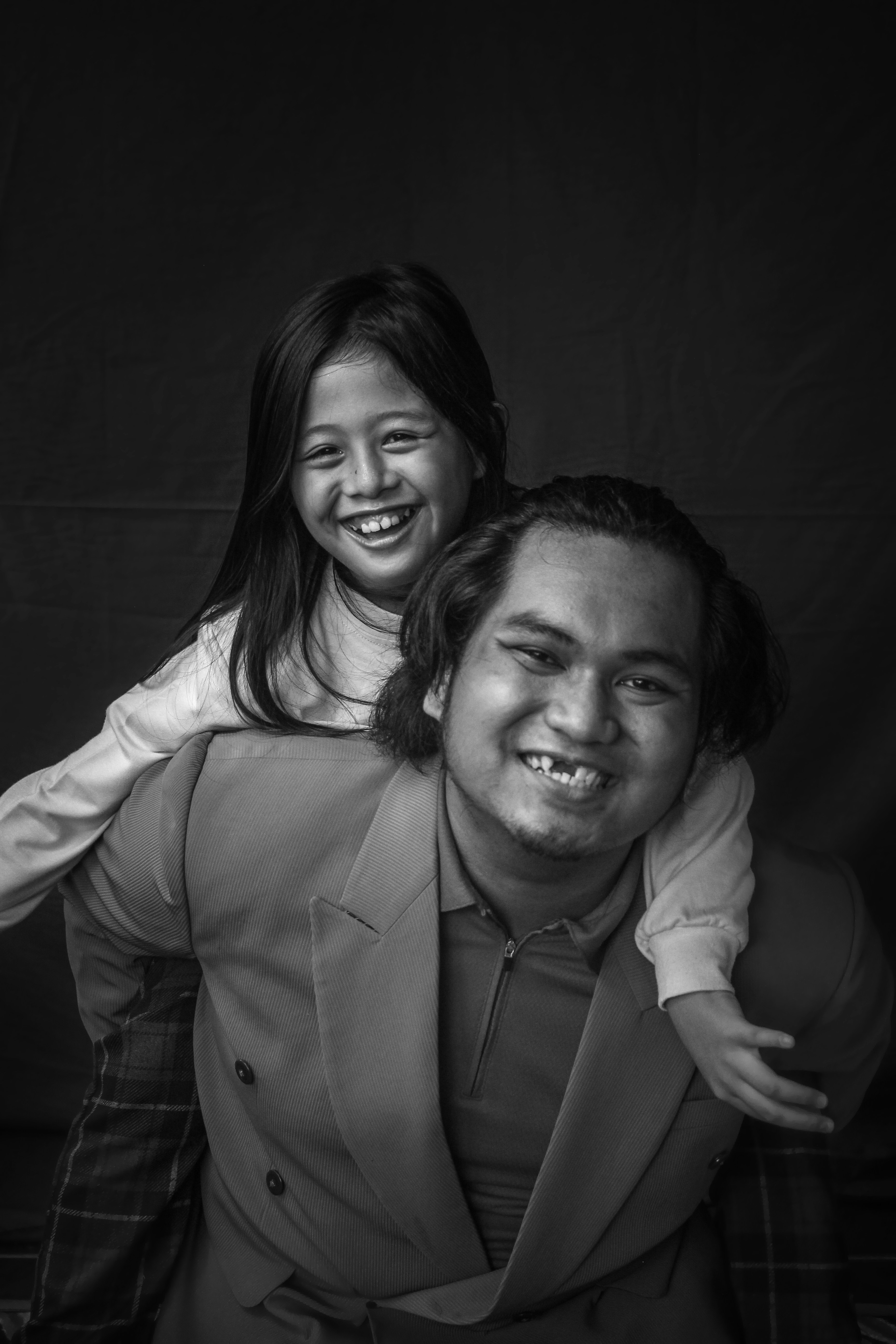 Grayscale photo of man and woman smiling photo – Free Face Image on ...